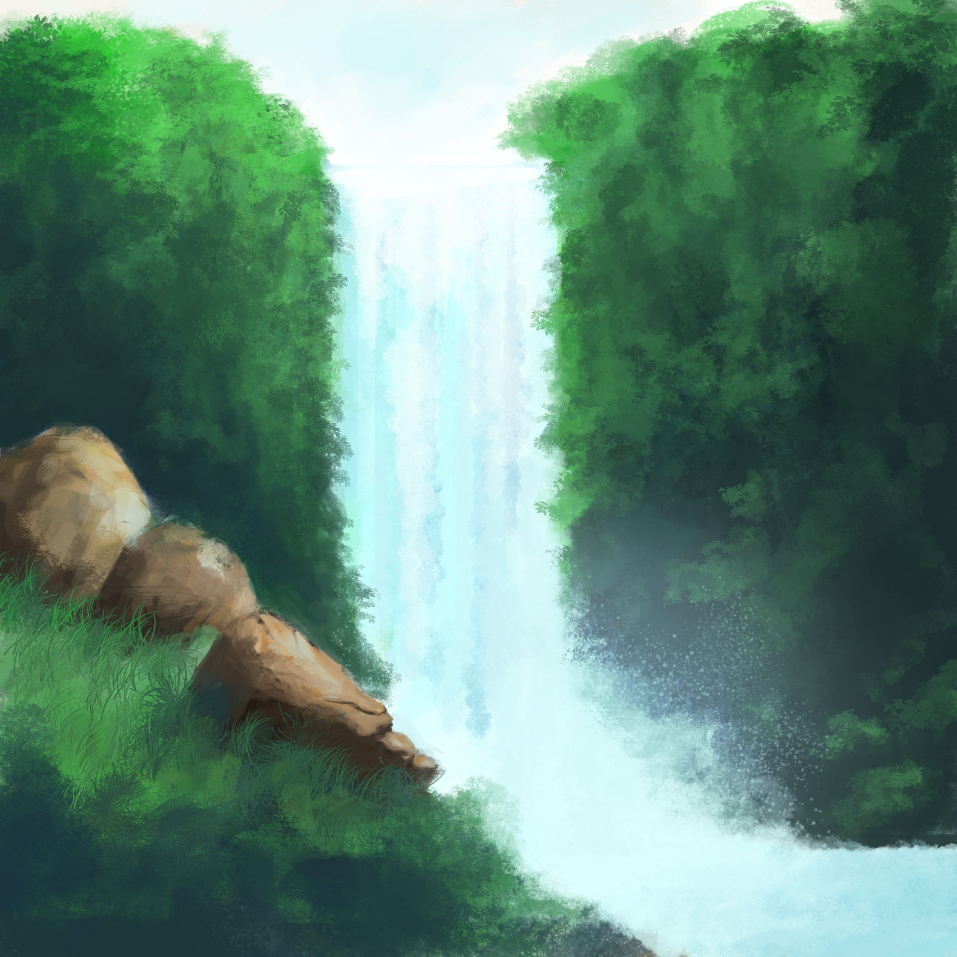 ArtStation - Waterfall