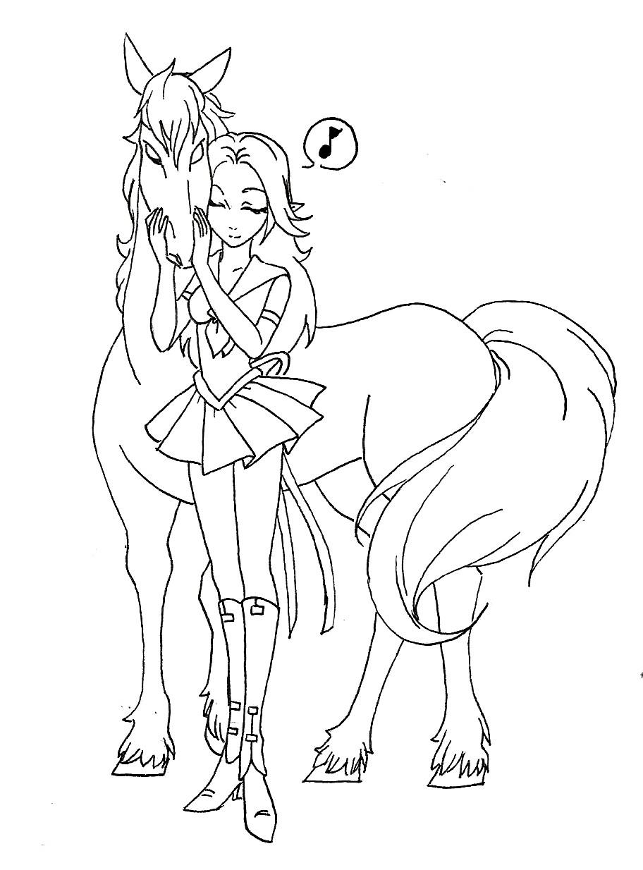 horseland coloring pages sarah