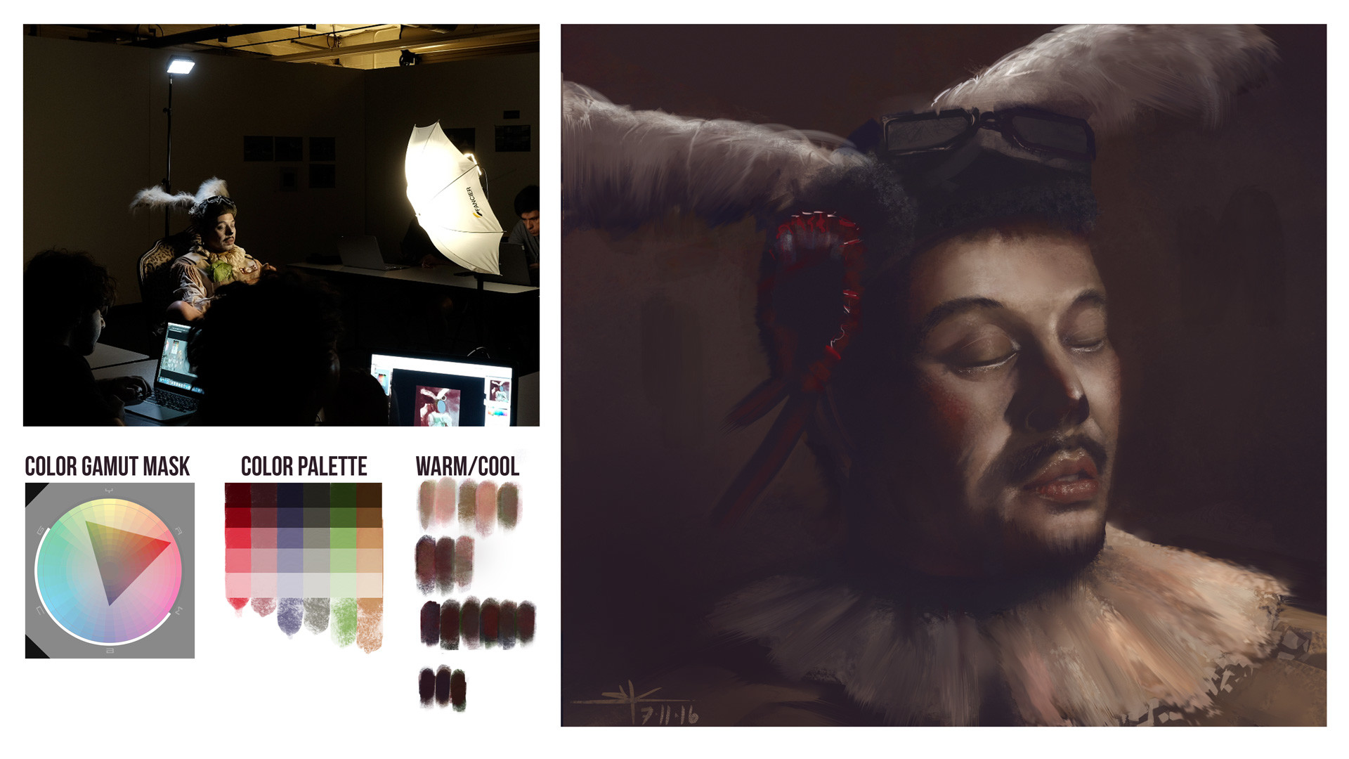 Mo Kim - Live Model Painting of Roger | VisualPops