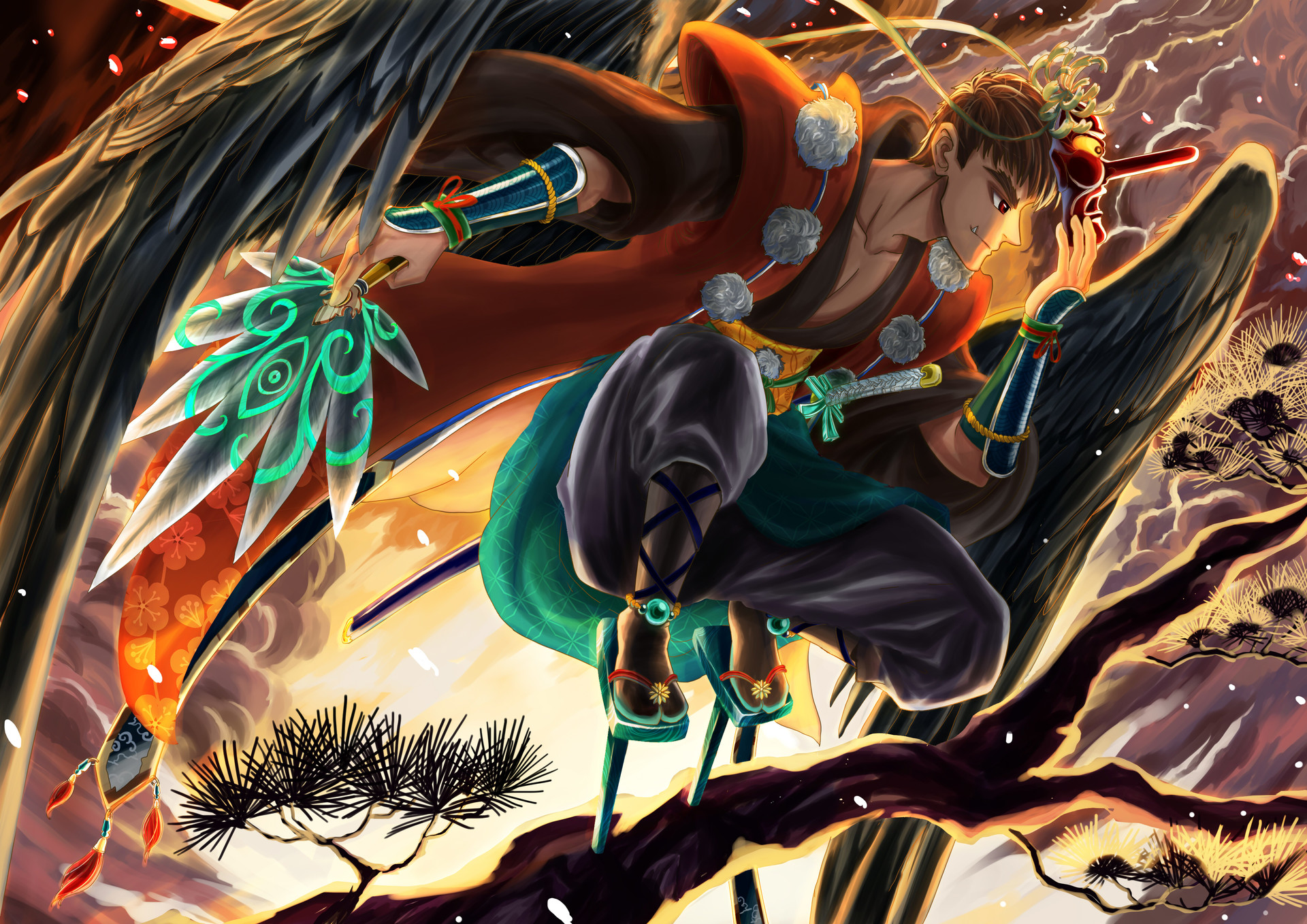 ArtStation - Tengu character concept