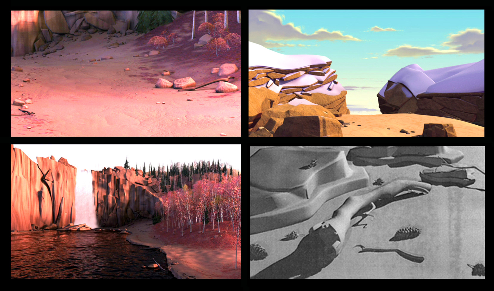 Craig Voigt - Several environments I modeled from the 1st Ice Age movie.