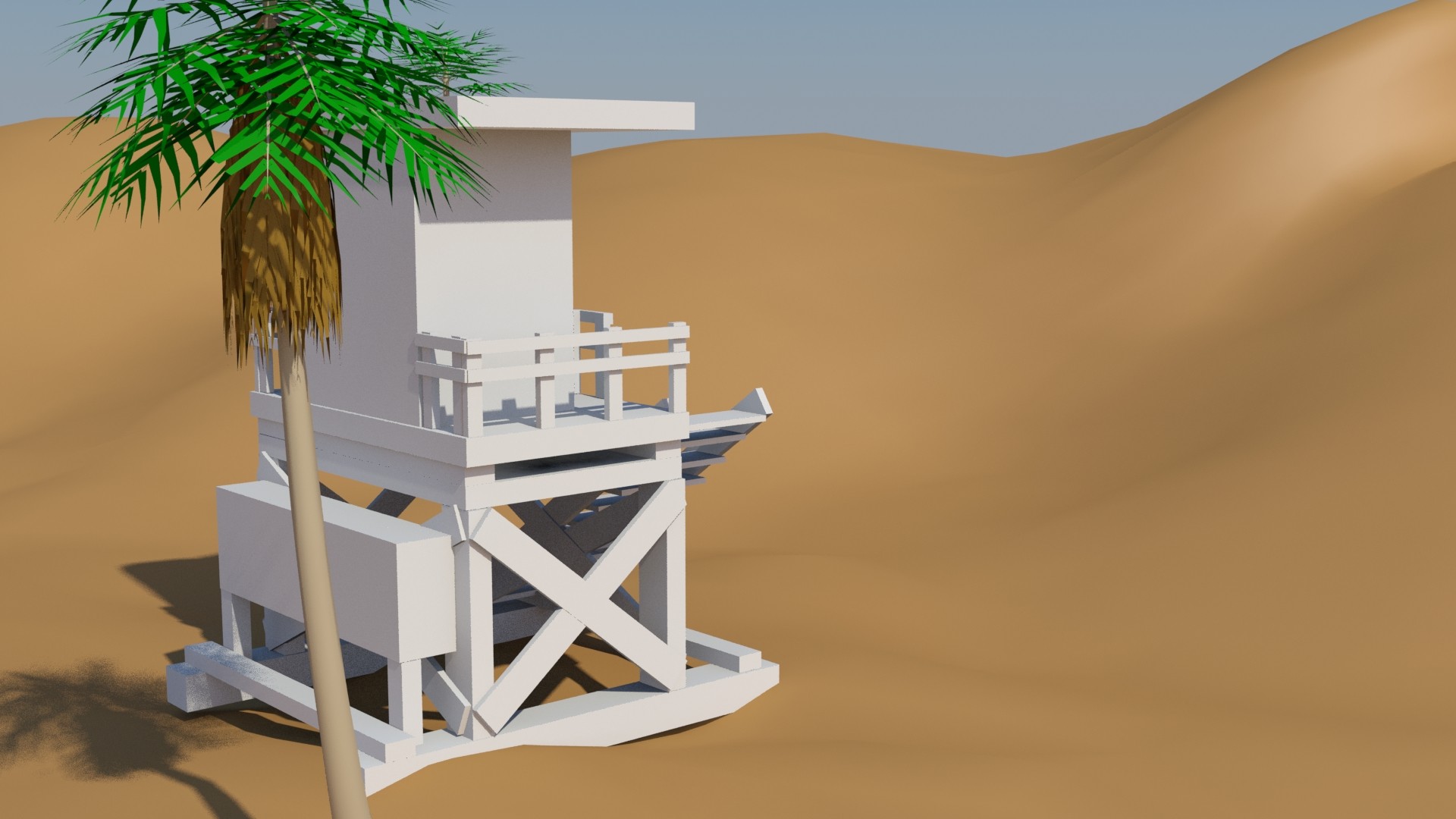 ArtStation - beach tower