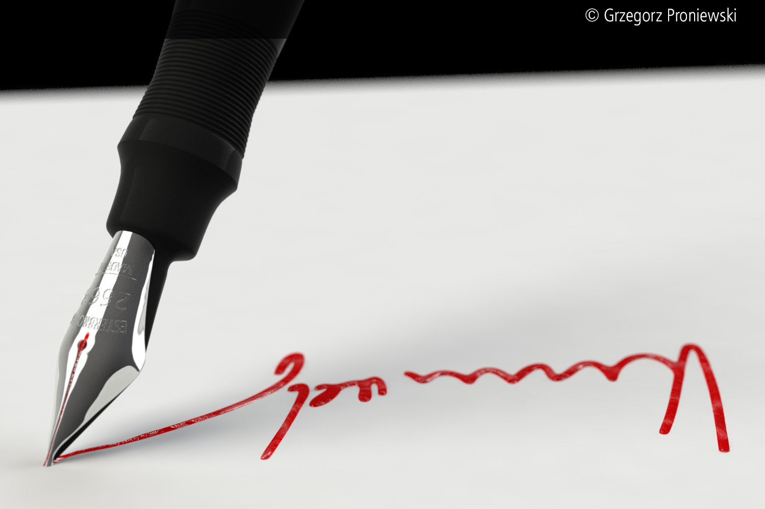 ArtStation - John F. Kennedy's pen. Signed with blood.