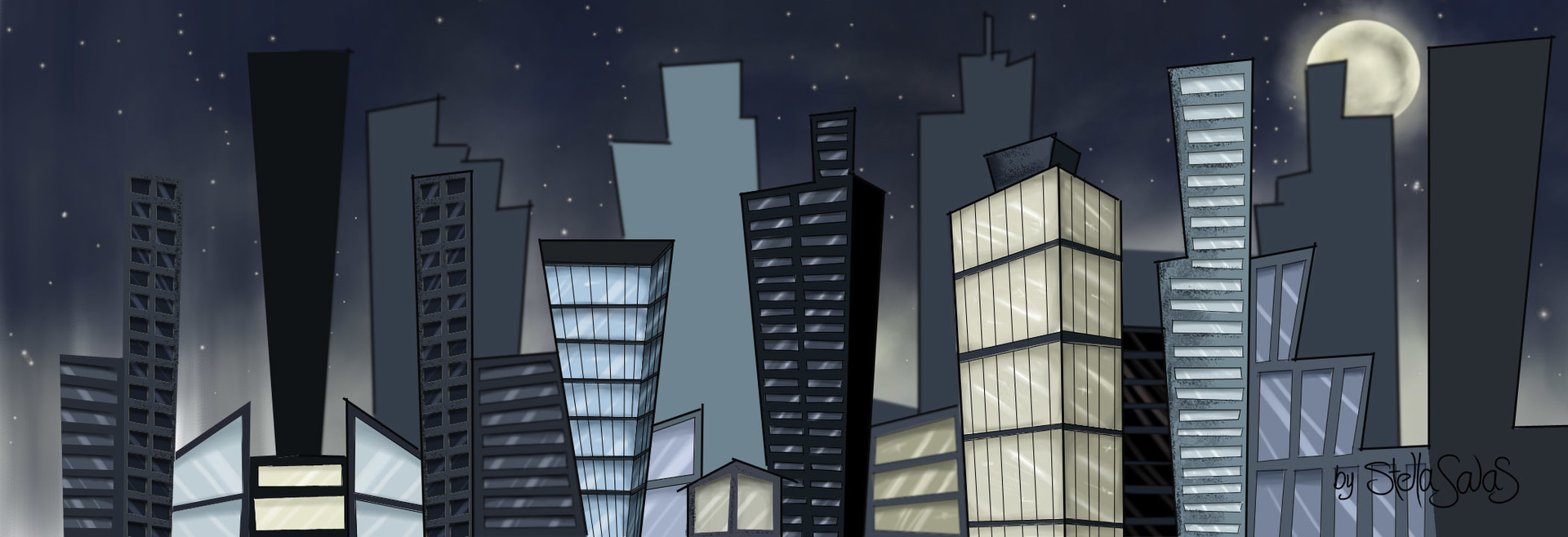 ArtStation - Background 01 -city