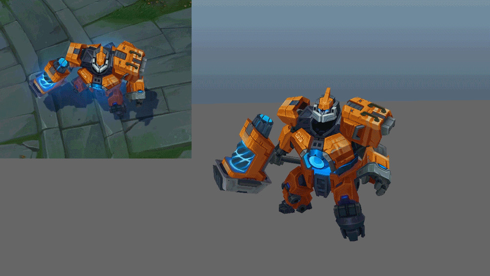 ArtStation - League of Legends - Mecha Sion laugh animation