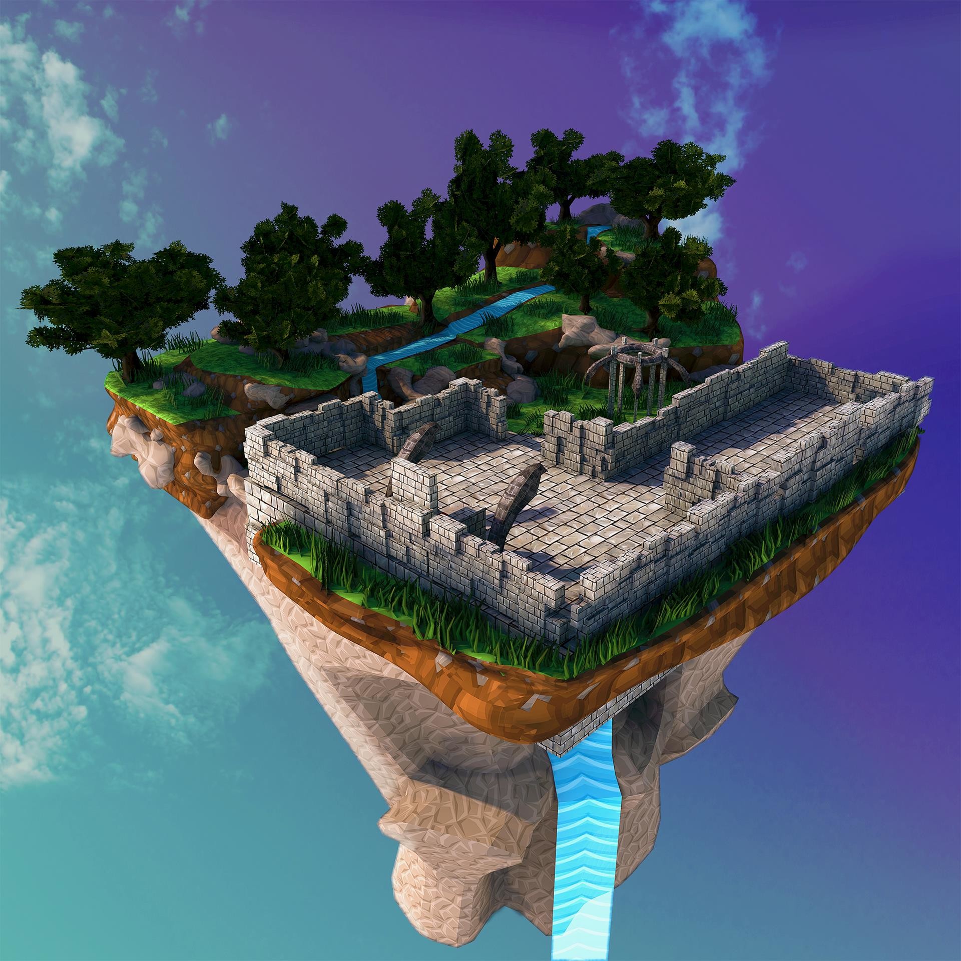 ArtStation - Concept Floating Island