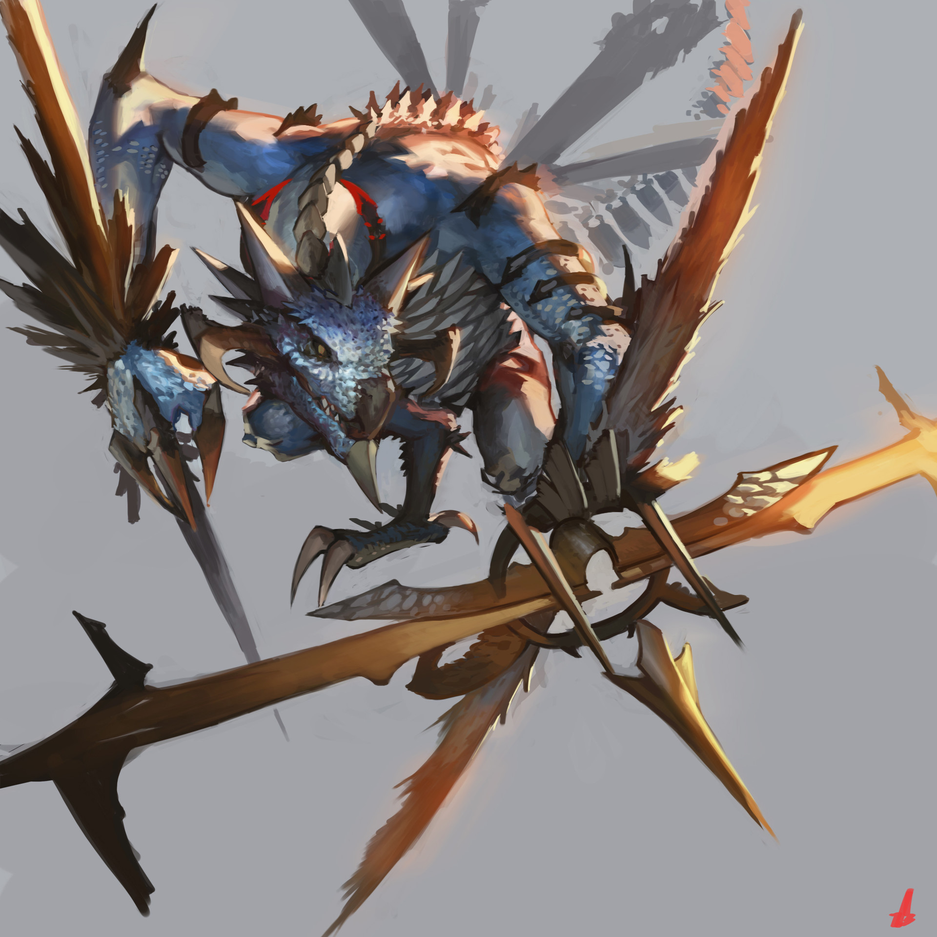 ArtStation - blue dragon