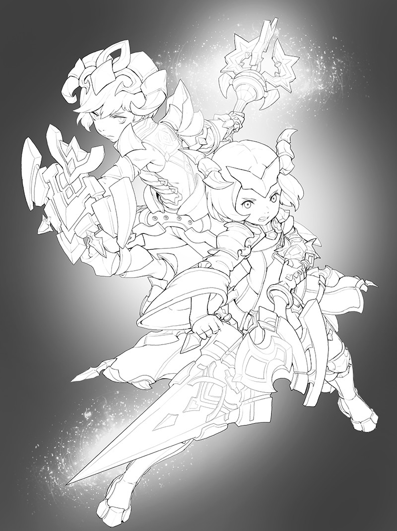 tenkai coloring pages