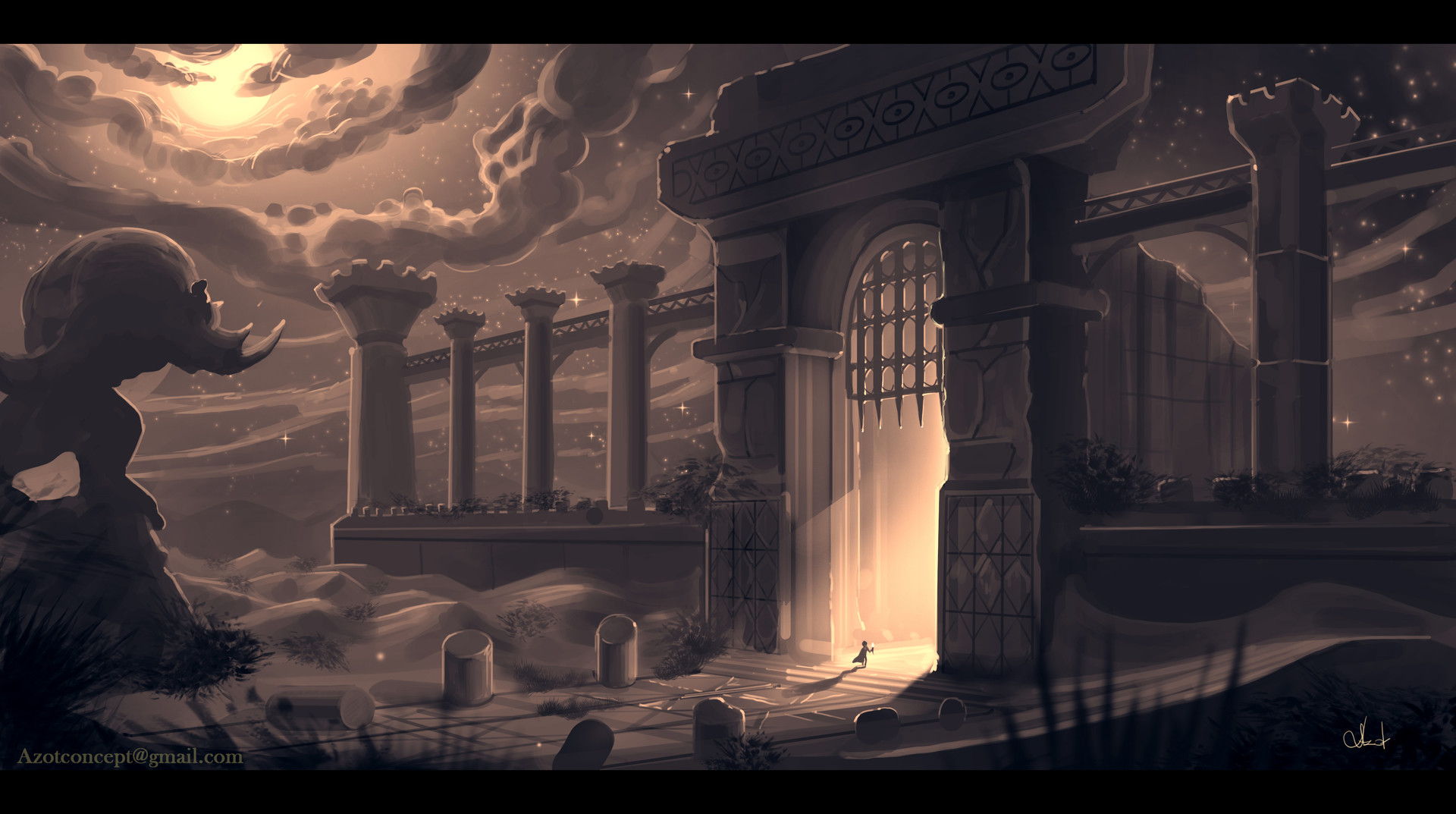 ArtStation - Desert Adventures sketch