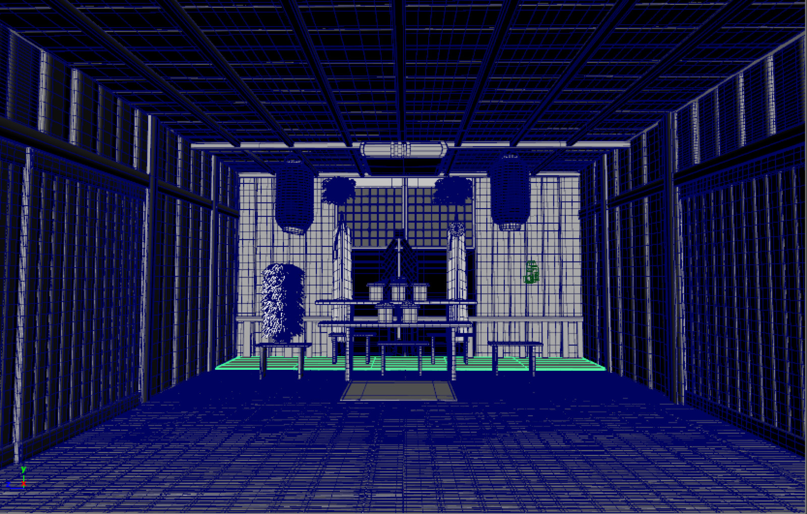 Azariah Brown - Japanese temple inside 3D model