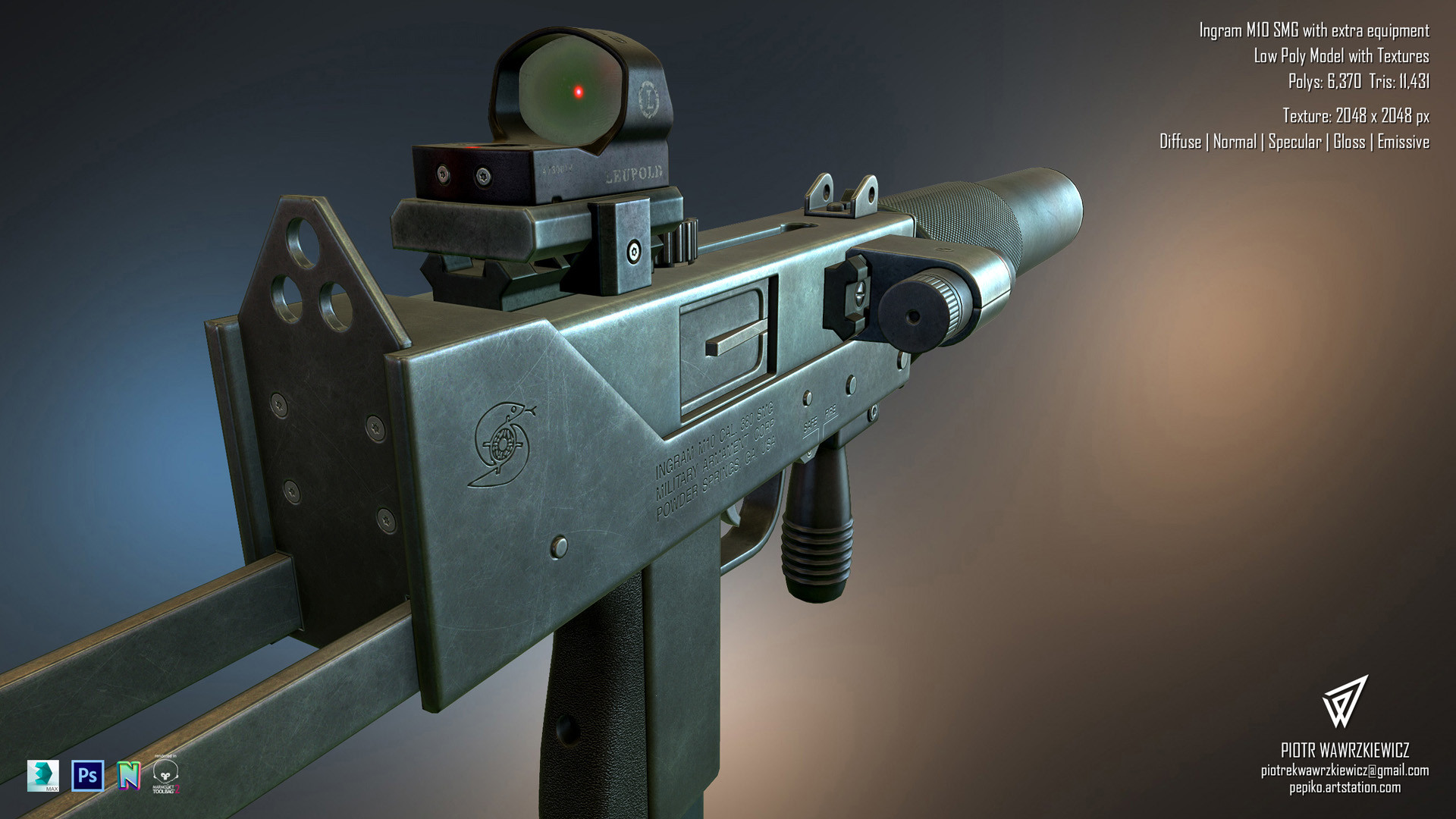 Piotr Wawrzkiewicz - Ingram M10 (MAC-10) Submachine Gun