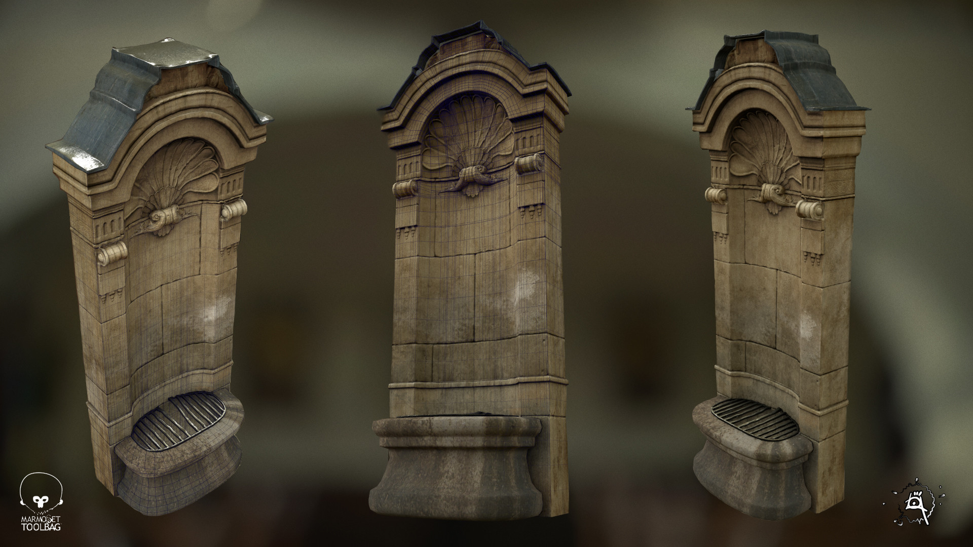 ArtStation - Environment Element - The Fountain