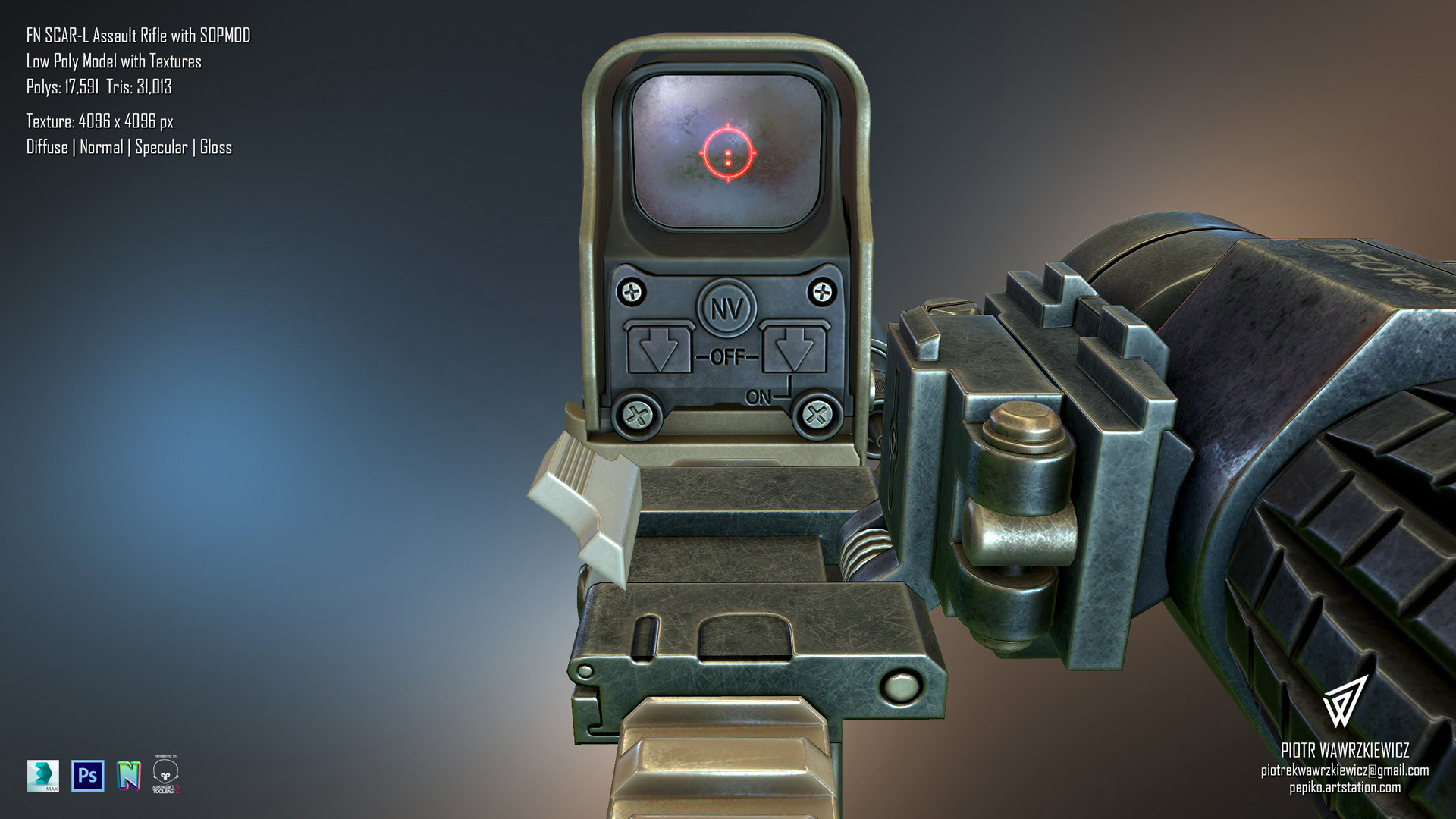 Piotr Wawrzkiewicz - FN SCAR-L Assault Rifle with SOPMOD (2014)