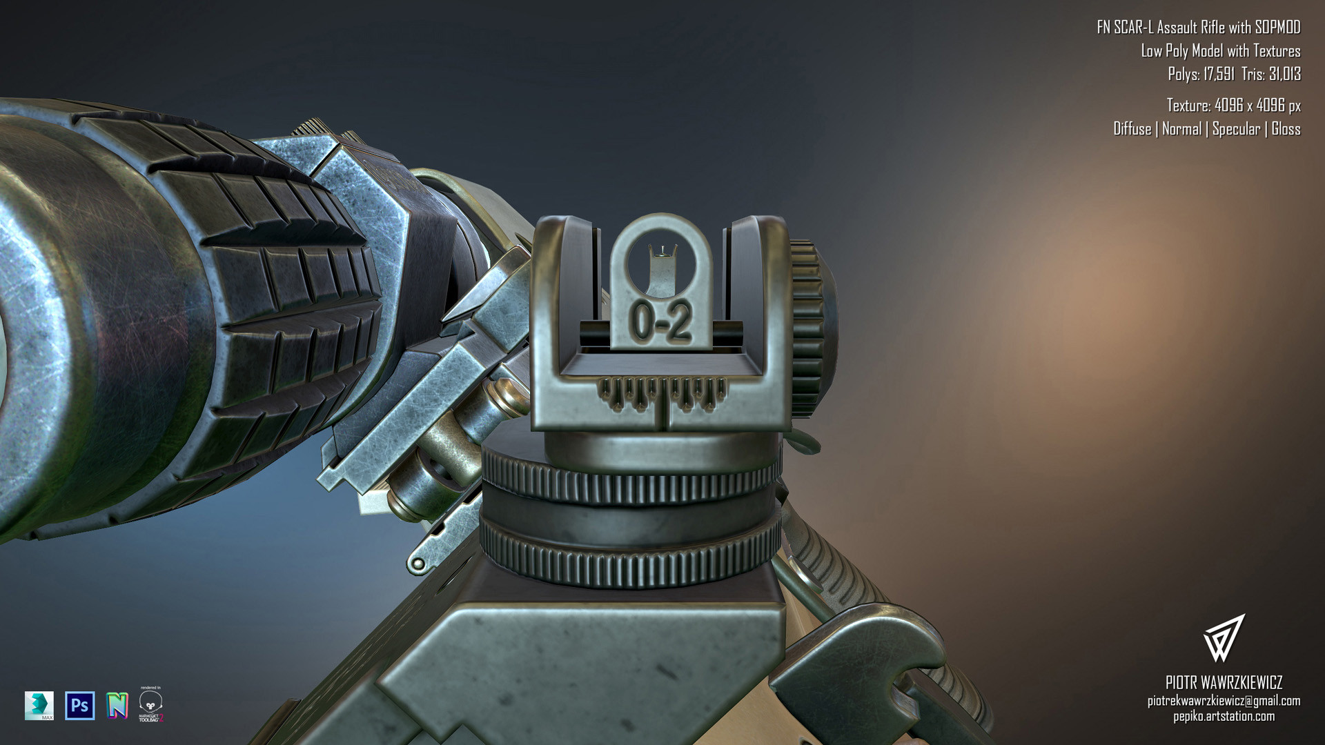 Piotr Wawrzkiewicz - FN SCAR-L Assault Rifle with SOPMOD (2014)