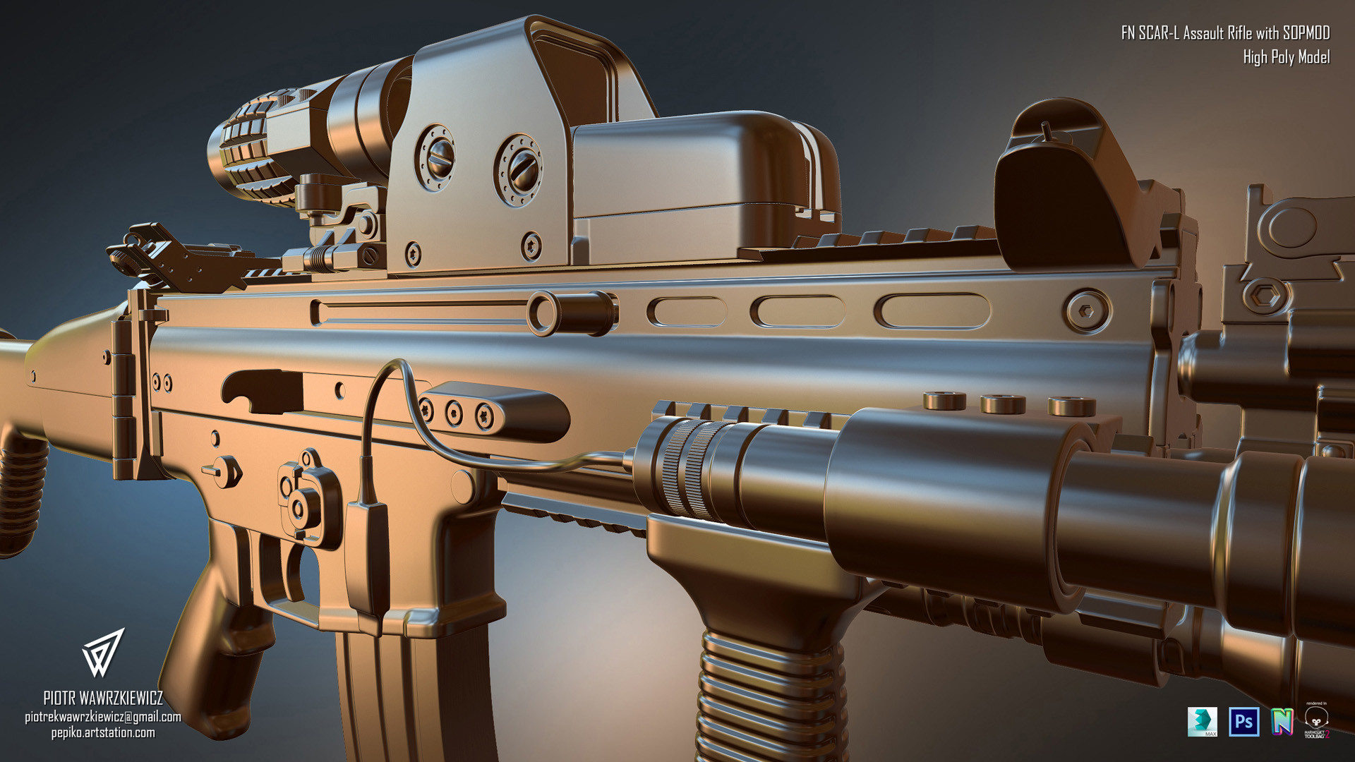 Piotr Wawrzkiewicz - FN SCAR-L Assault Rifle with SOPMOD (2014)