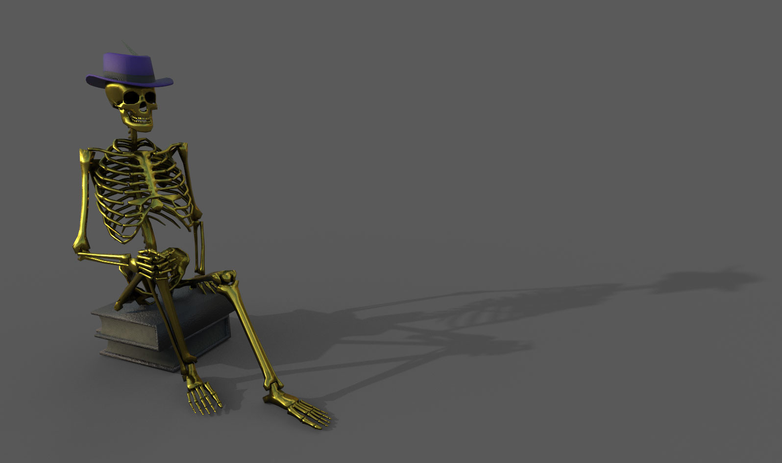 ArtStation - halloween gold skeleton