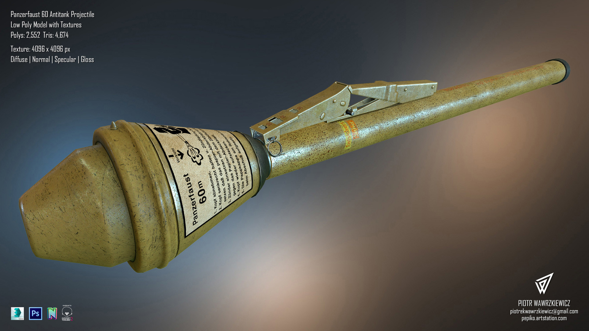 Piotr Wawrzkiewicz - Panzerfaust 60 Antitank Projectile