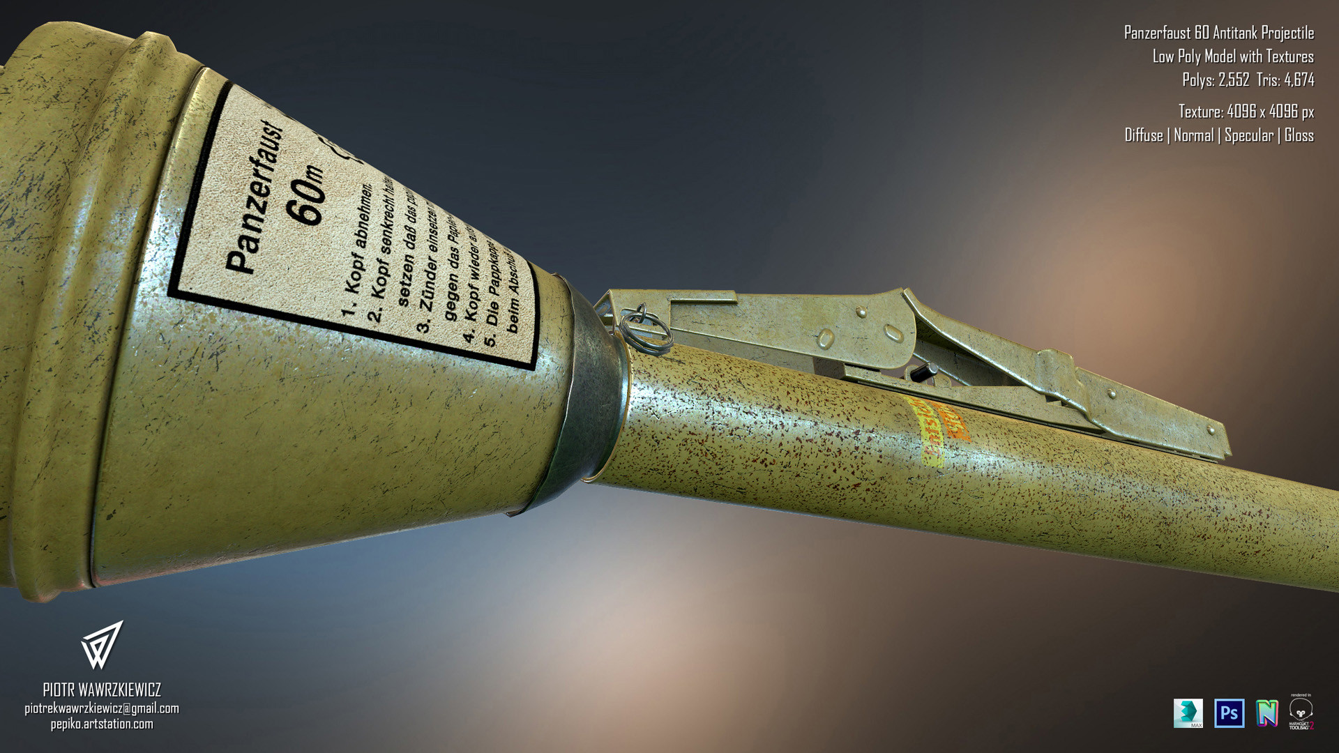 Piotr Wawrzkiewicz - Panzerfaust 60 Antitank Projectile