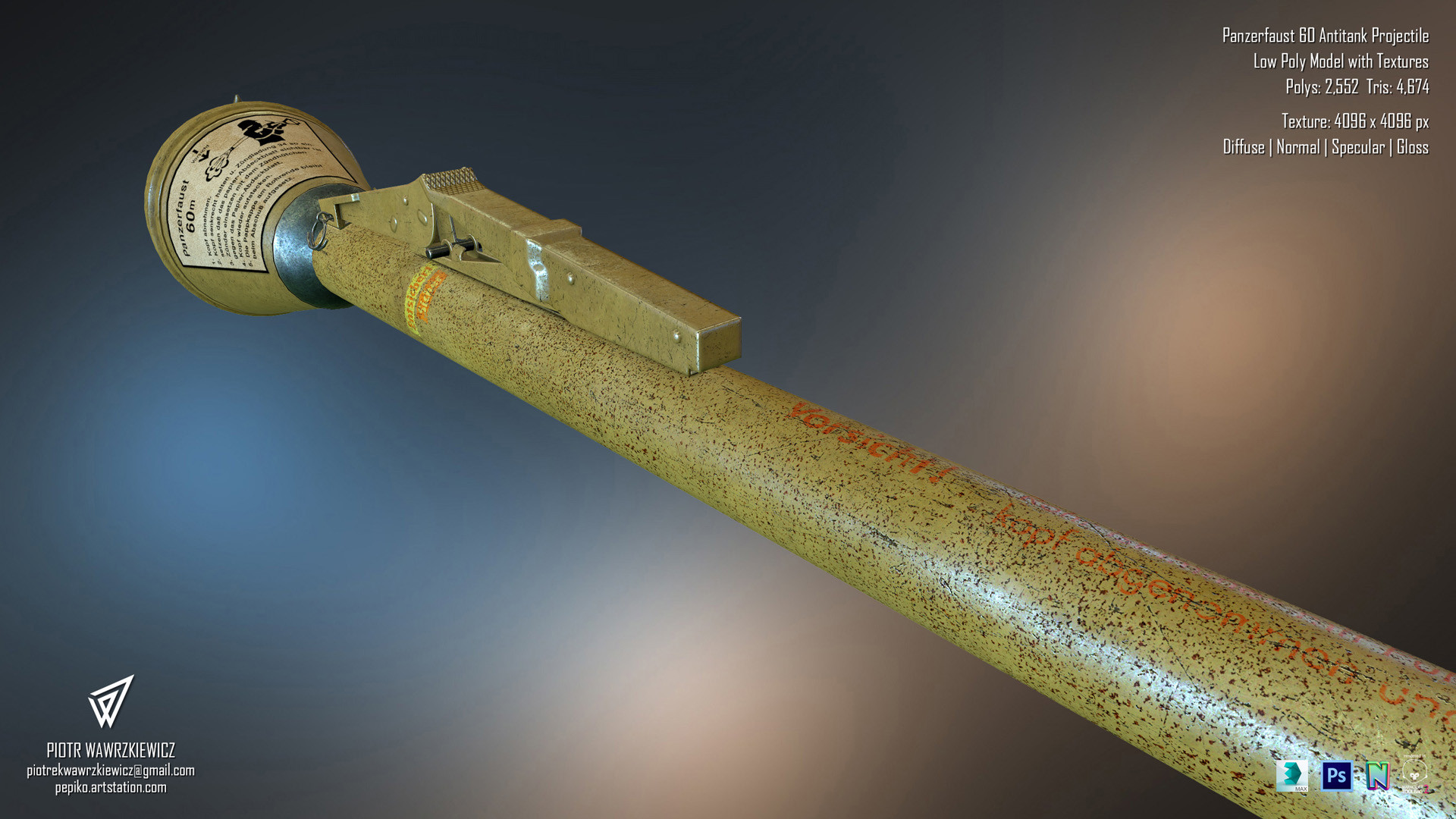 Piotr Wawrzkiewicz - Panzerfaust 60 Antitank Projectile