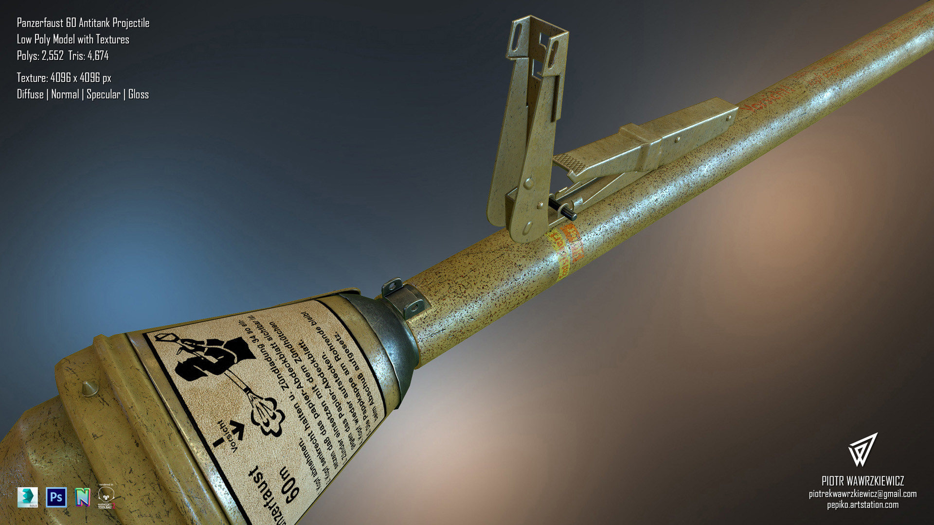 Piotr Wawrzkiewicz - Panzerfaust 60 Antitank Projectile
