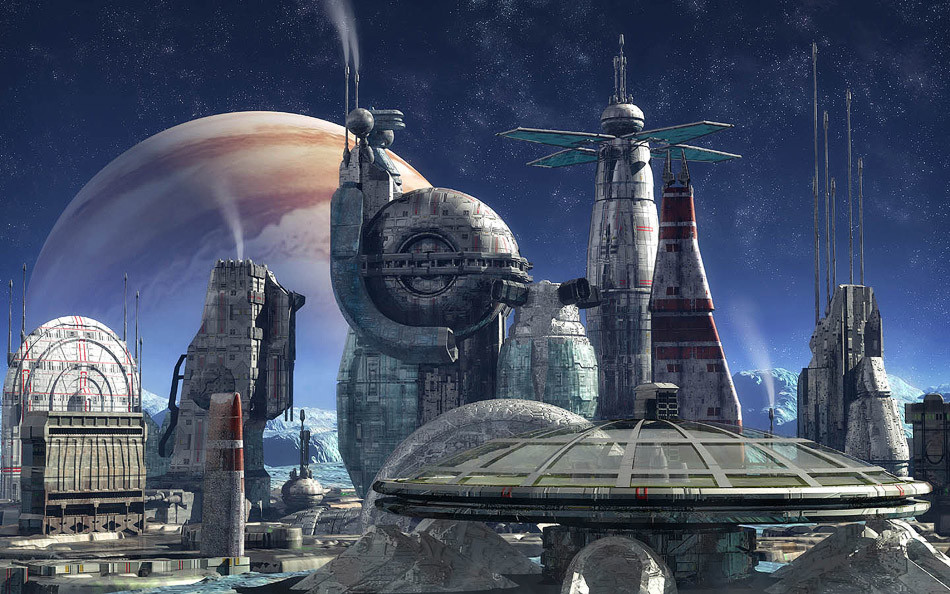 ArtStation - Jupiter Moon Colony