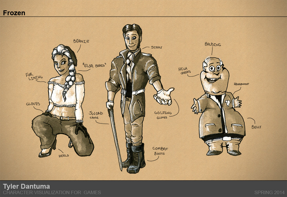 Tyler Dantuma - Frozen Zombie Characters