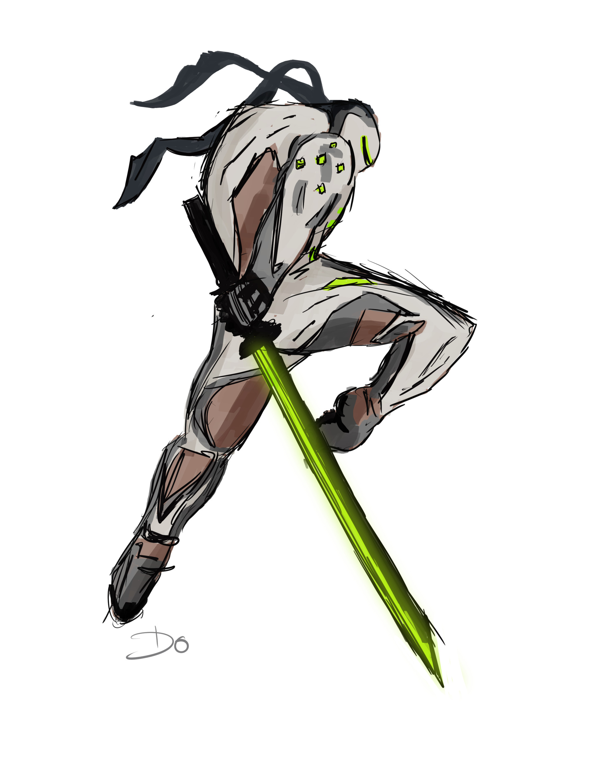 ArtStation - Genji Speedpaint/Sketch