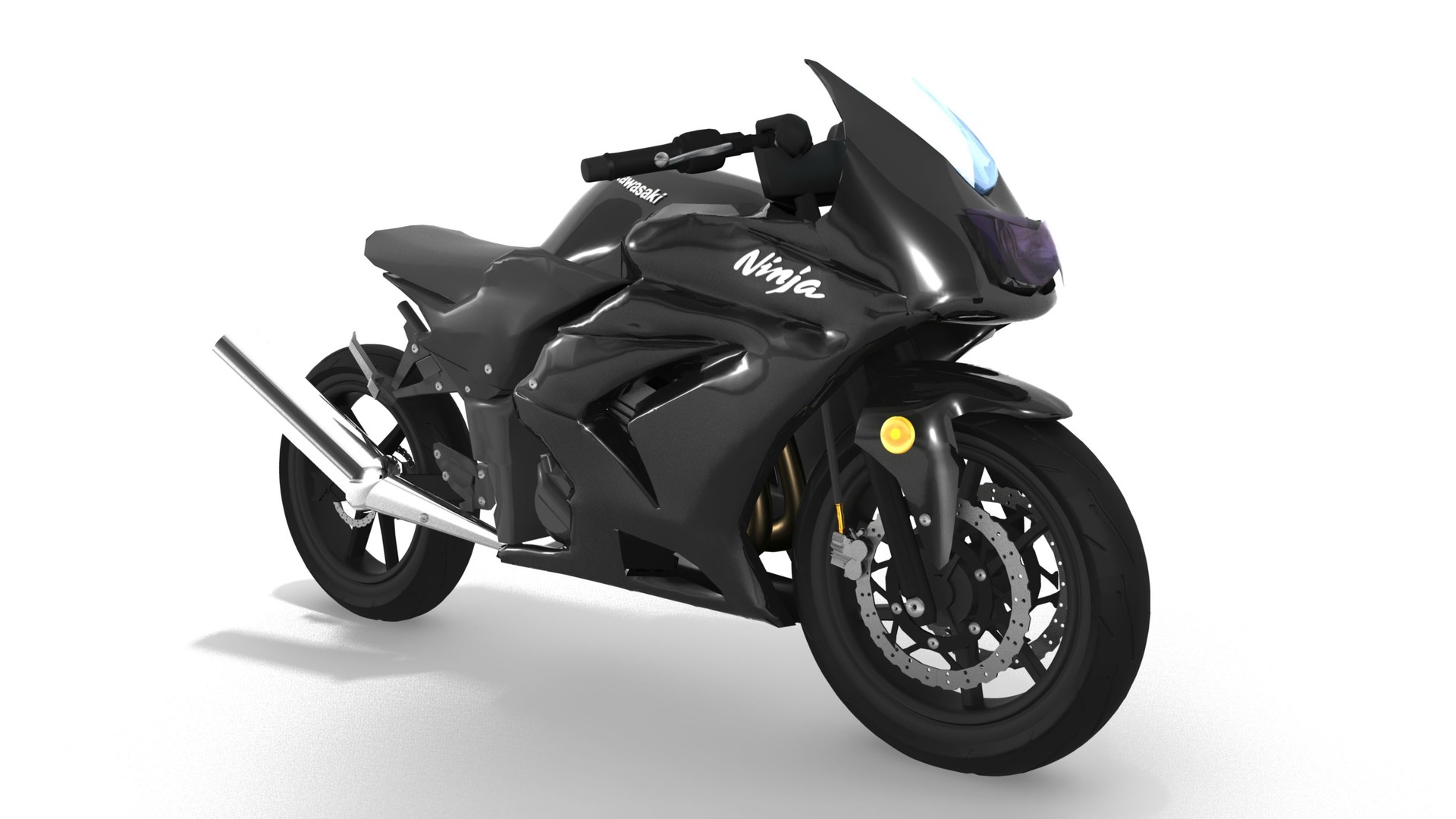 ArtStation - Kawasaki Ninja Motorcycle