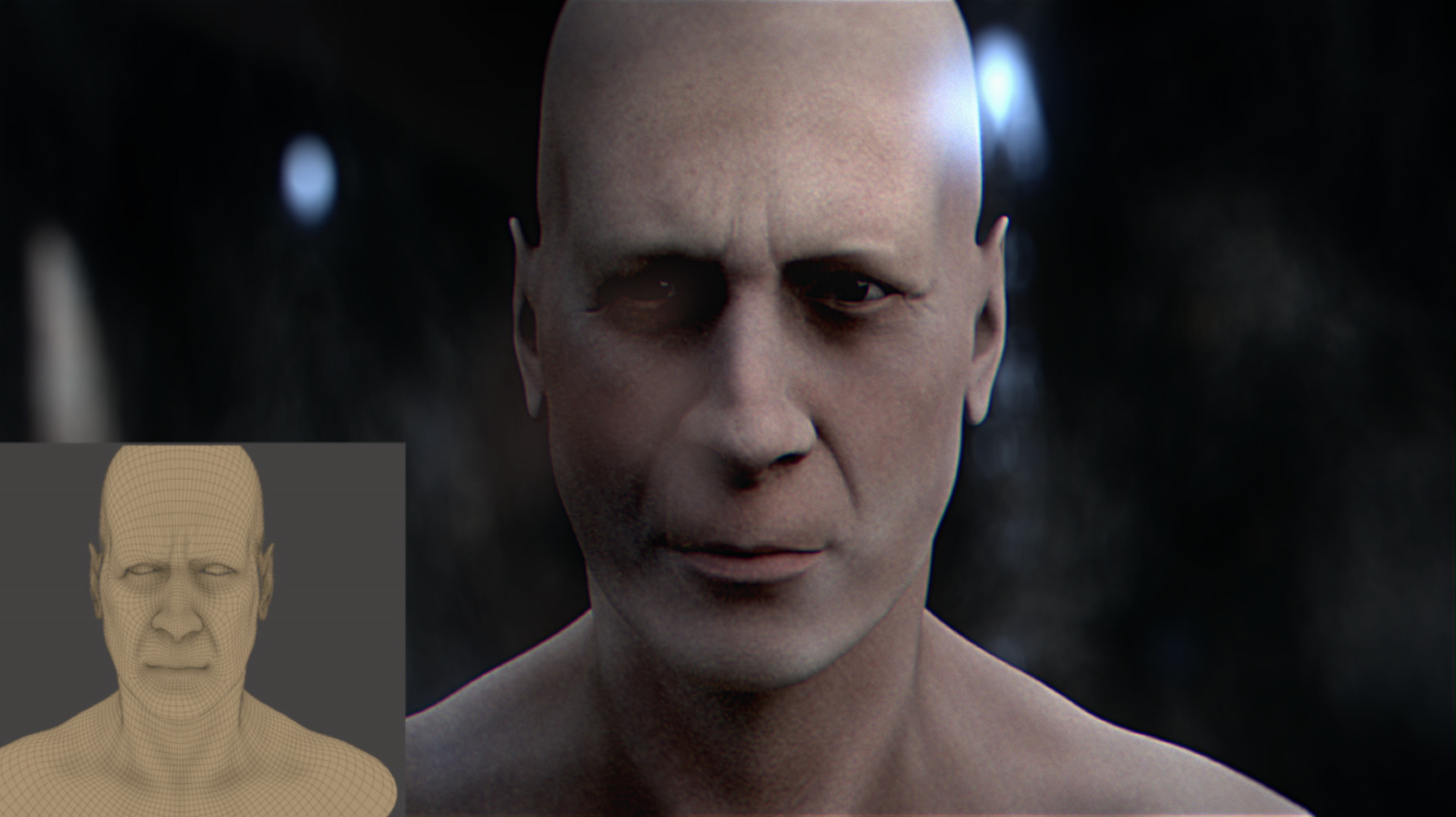 ArtStation - Facial Rig with interactive controls