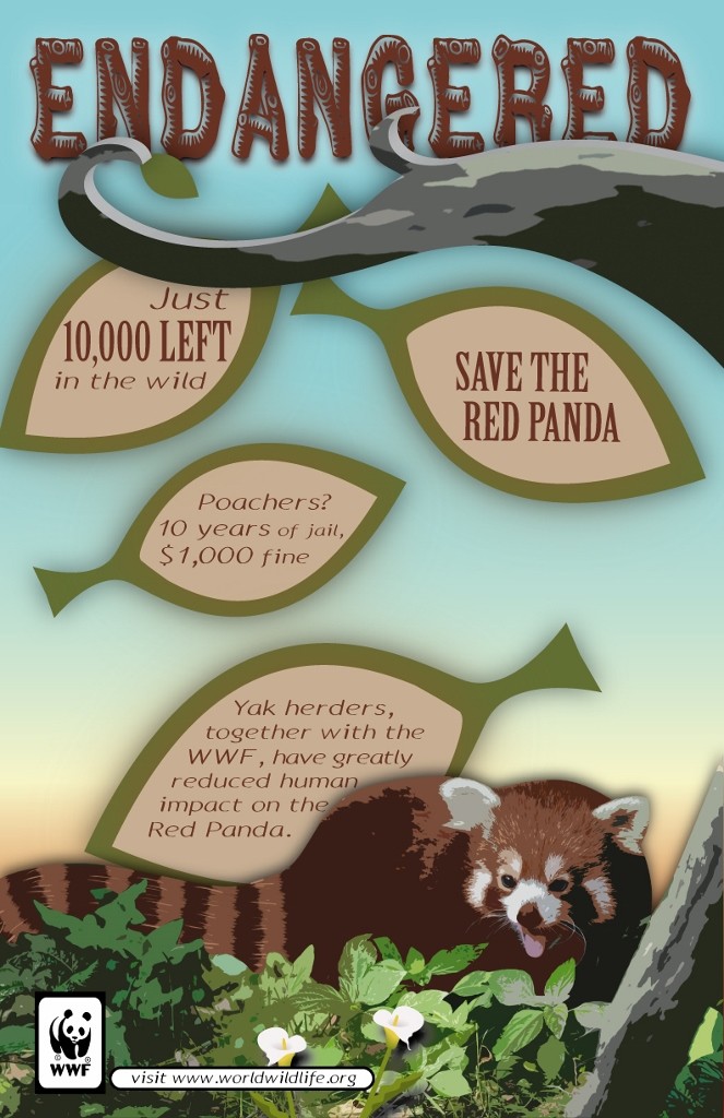 save the panda poster