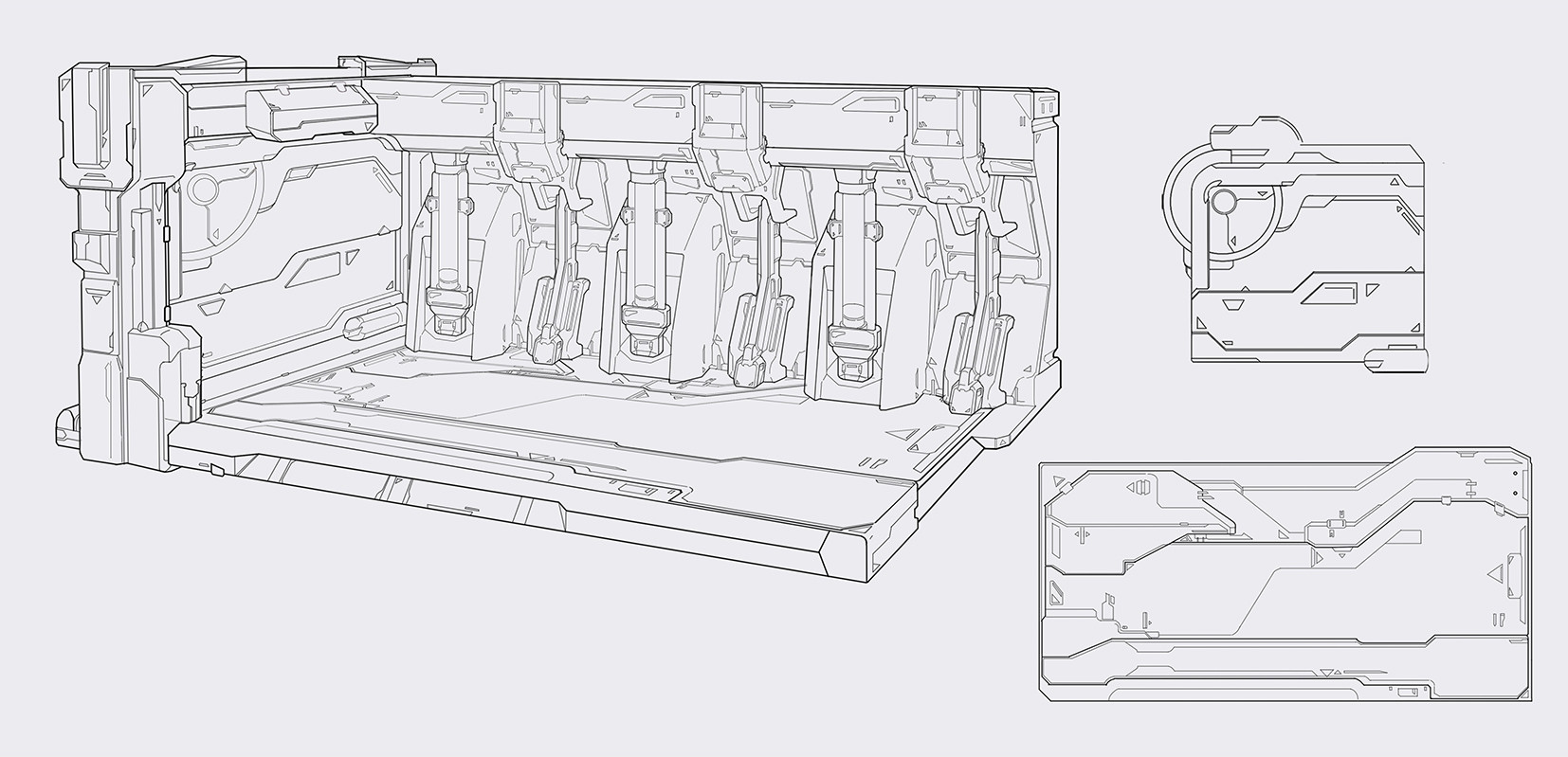 ArtStation - SCI-FI LINE WORK