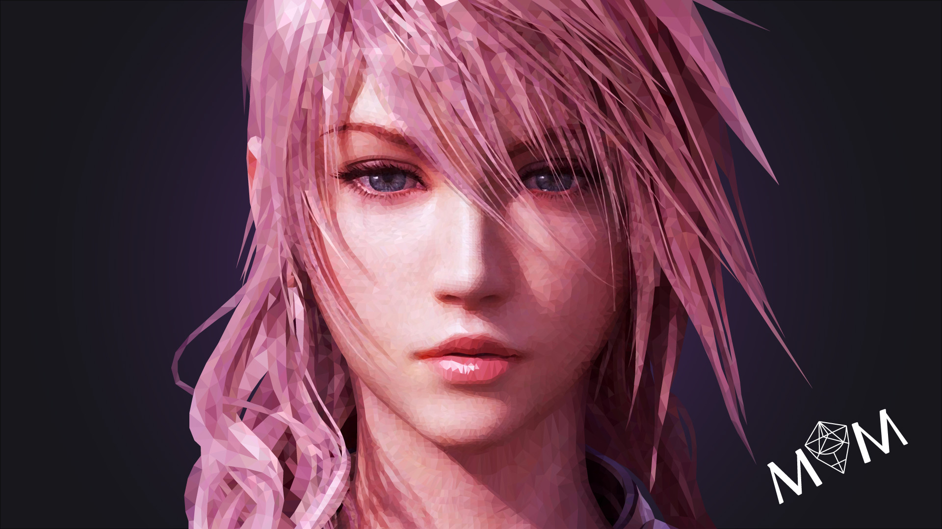 ArtStation - lightning FF13 poligonal art