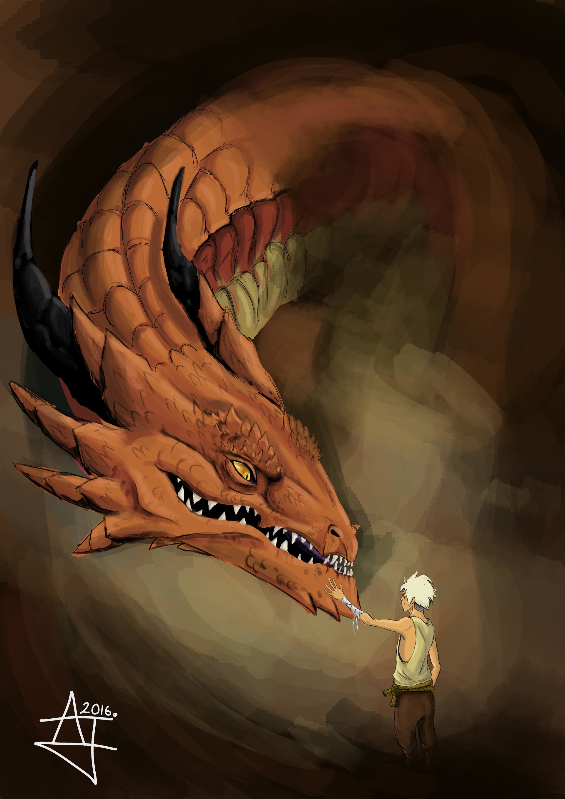 ArtStation - Dragon and Boy