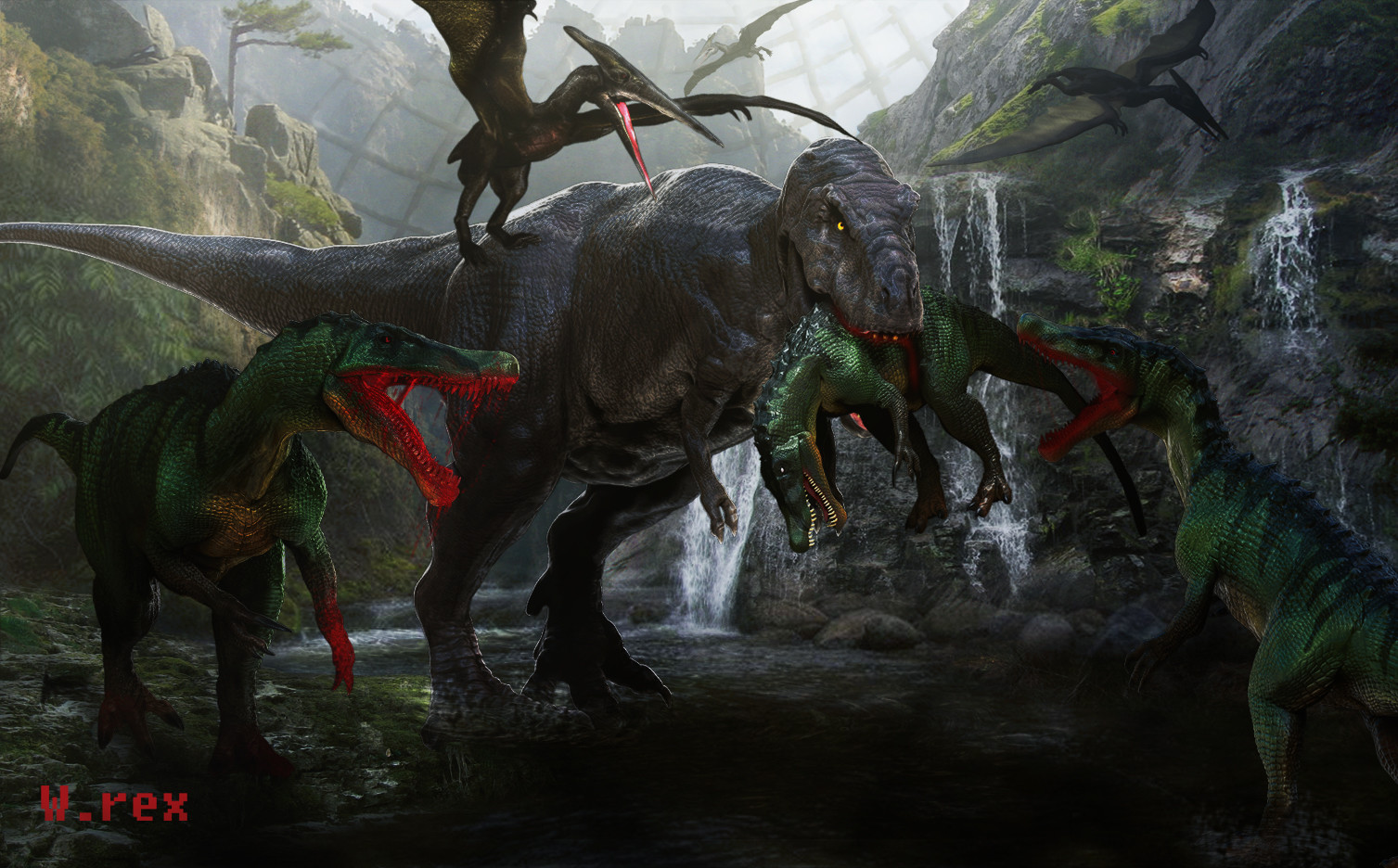 ArtStation - Clash Of extinction Jurassic park