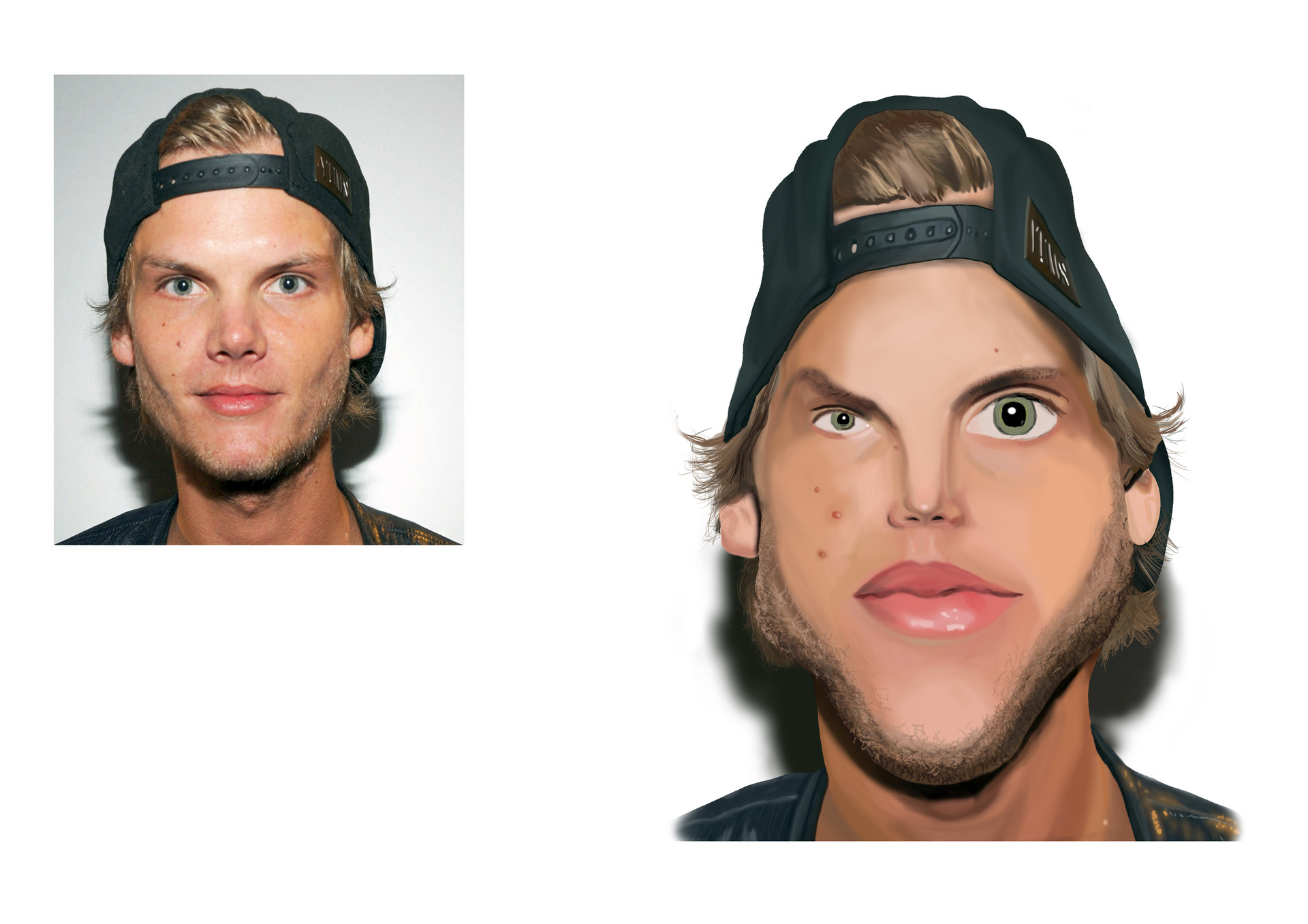 ArtStation - Caricature d'Avicii