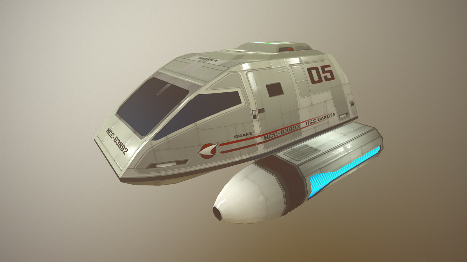 Nick Heitzman - Federation Shuttlepod - Star Trek Fan Art