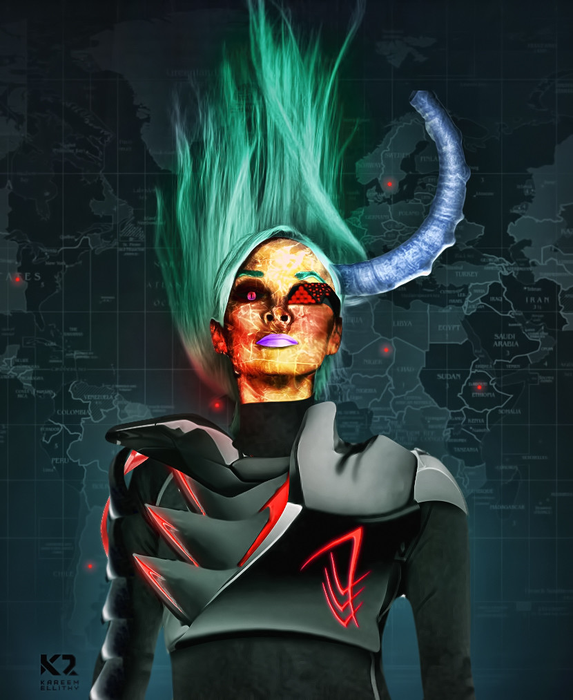 ArtStation - Space Assassin - Jebara-ner