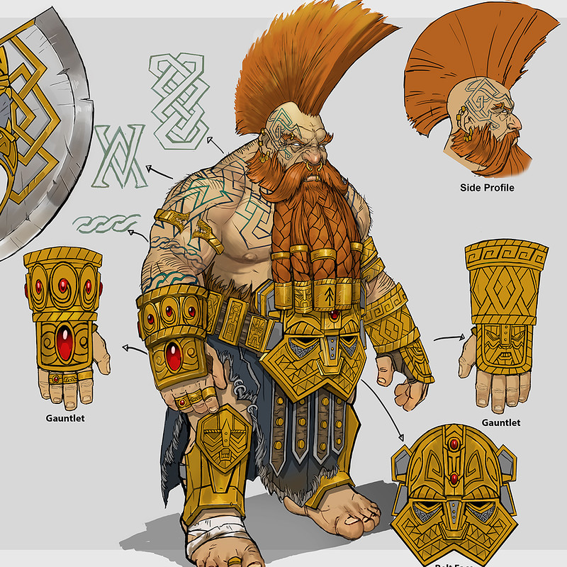 ArtStation - Dwarf Slayer Concept, Rinehart Appiah