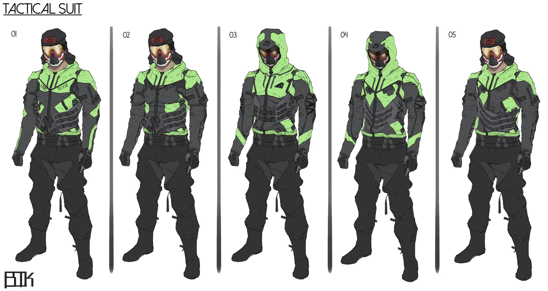 ArtStation - Tactical Suit Design Layout and Pitch, Will JinHo Bik