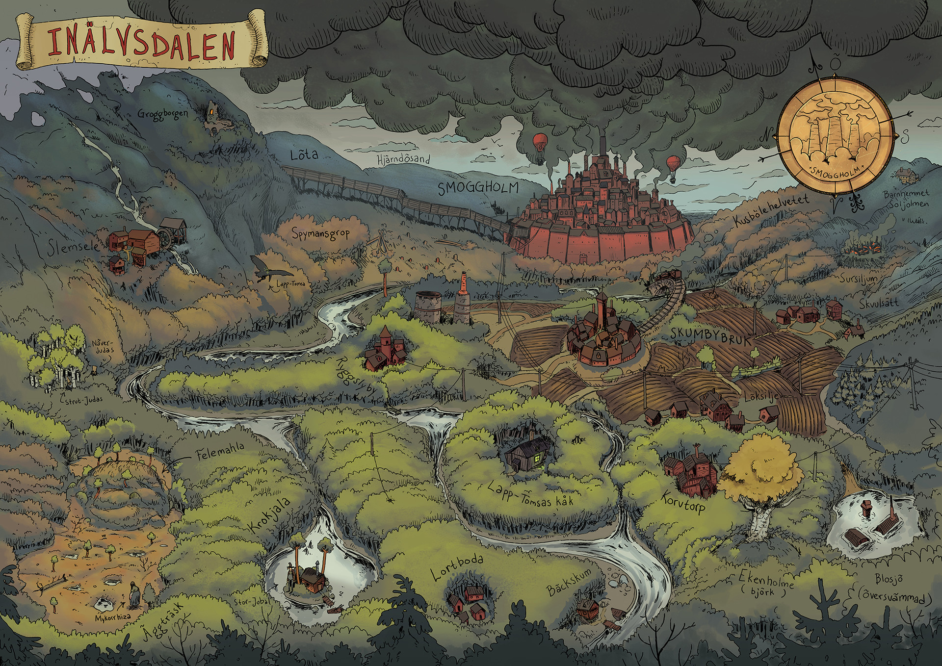 ArtStation - World Map of Inälvsdalen