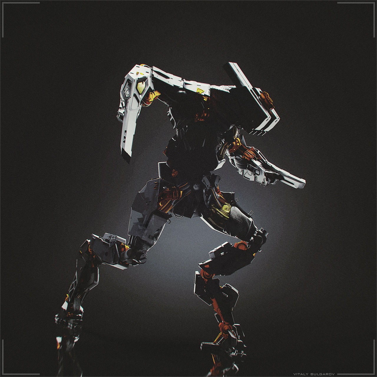 ArtStation - The "Werewolf" mode for one of the "Black Phoenix" mechs