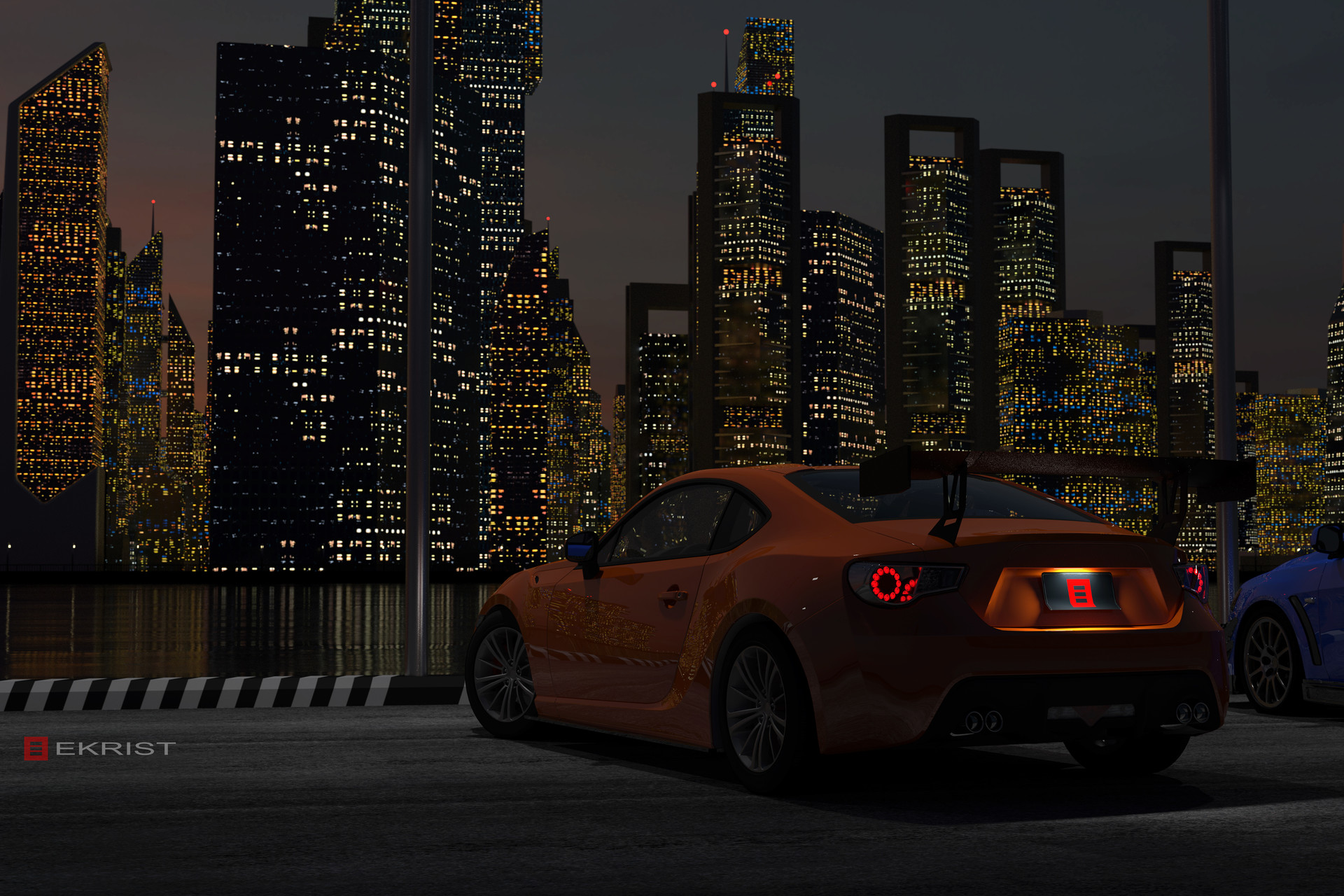 ArtStation - CIty Night Scene