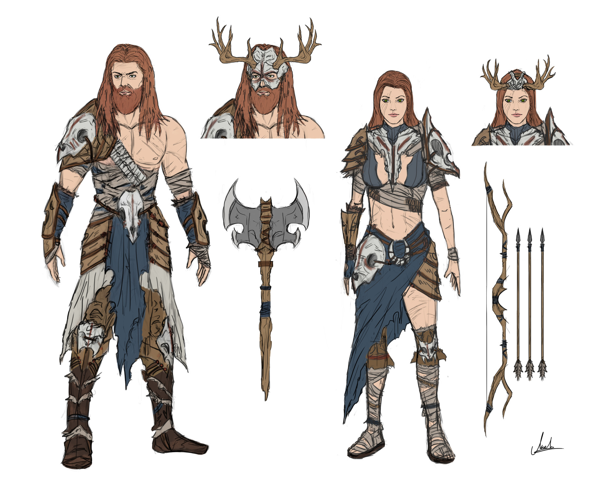 Female Barbarian Concept Art