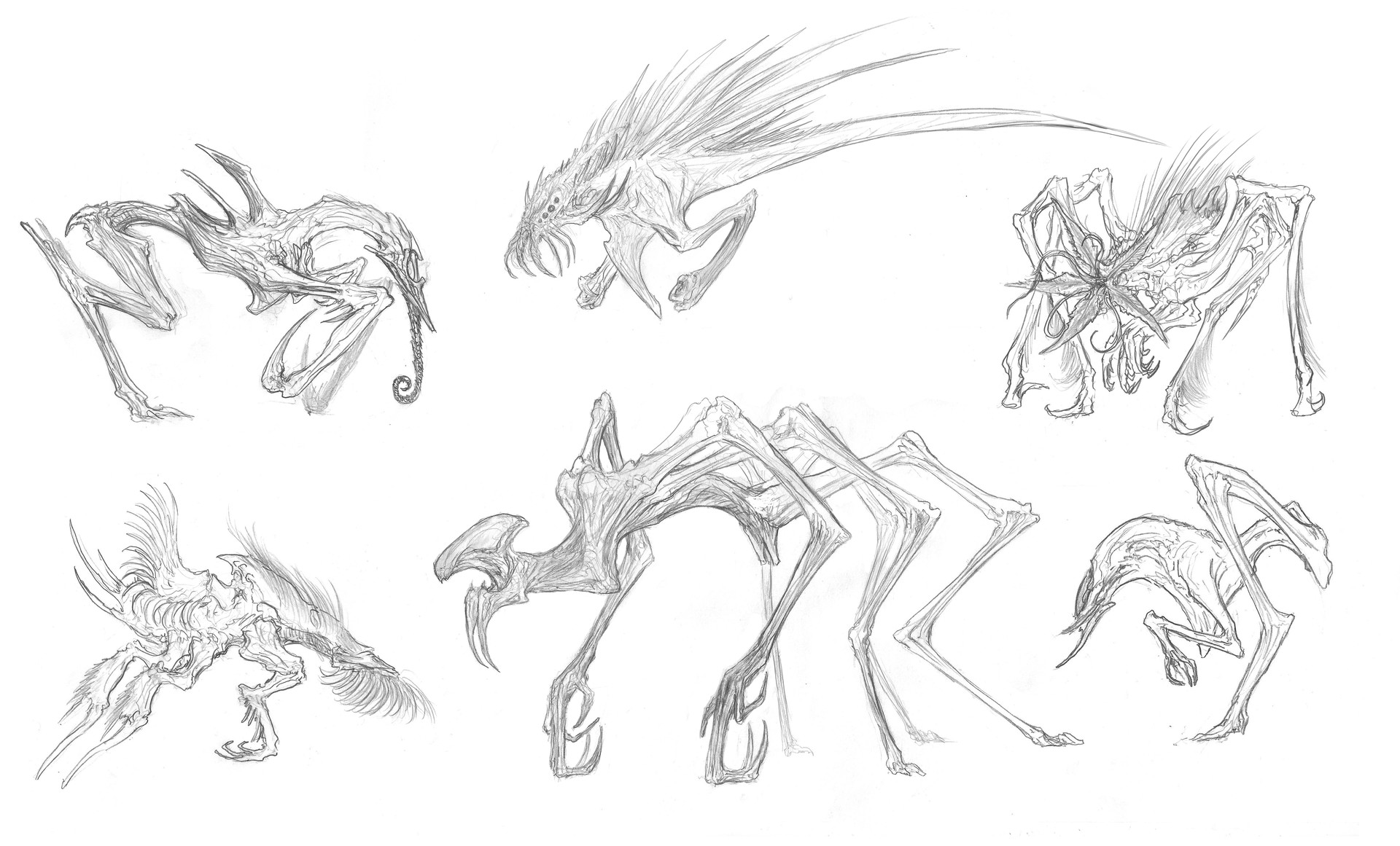 ArtStation - Pencil concept for aliens