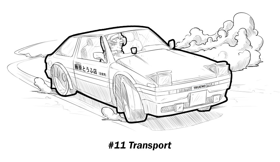 initial d coloring pages