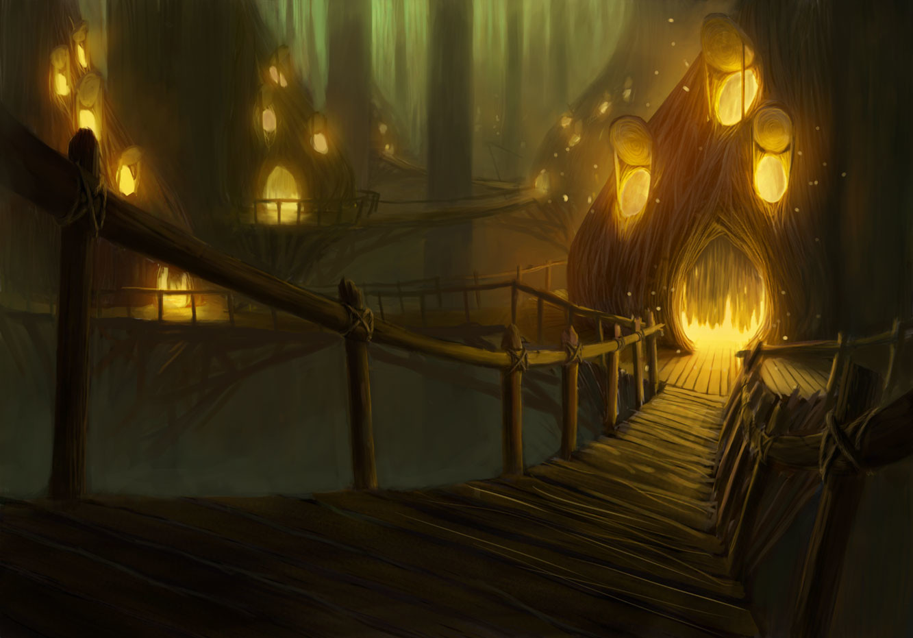 ArtStation - Treehouse Village