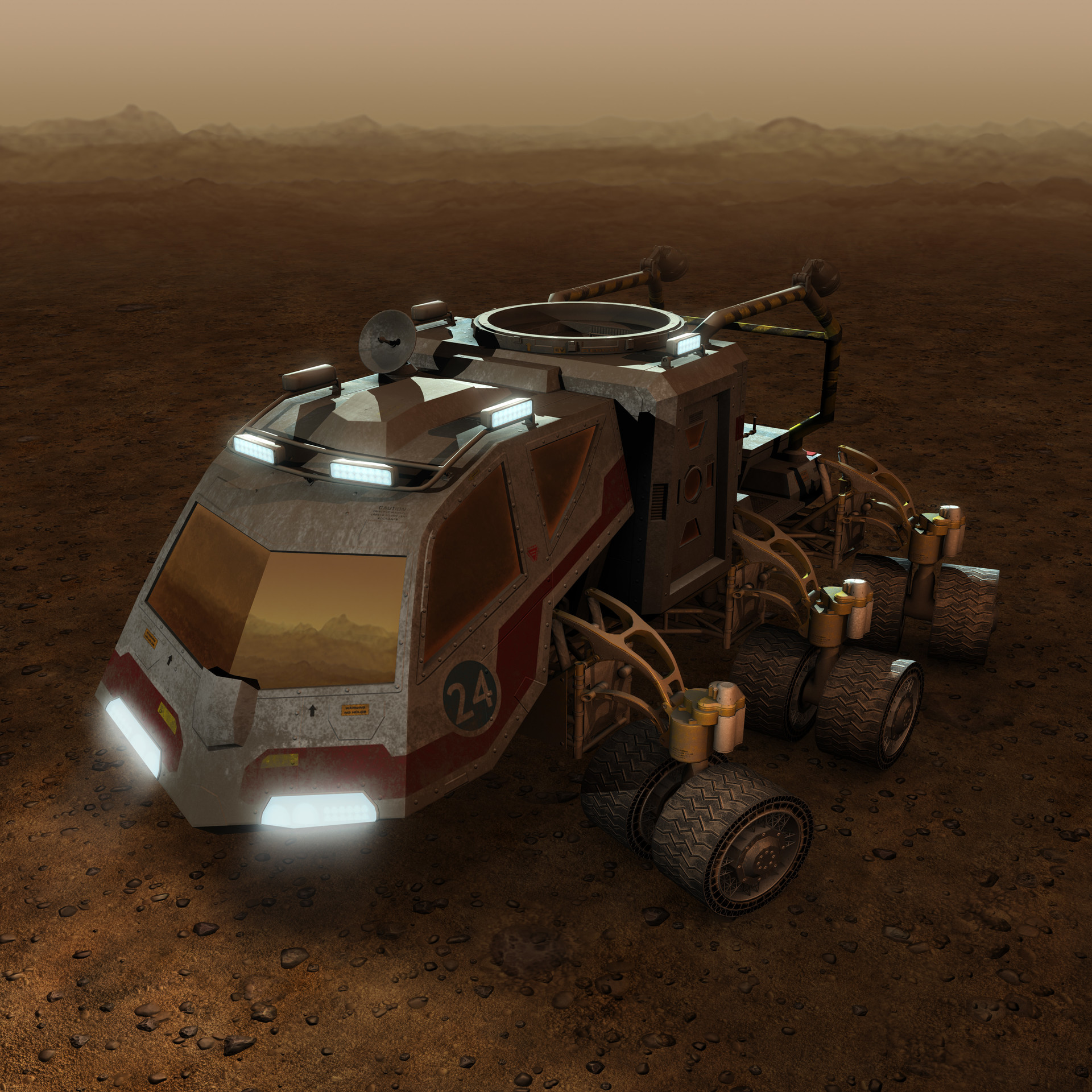 ArtStation - Rover Sci-Fi Vehicle