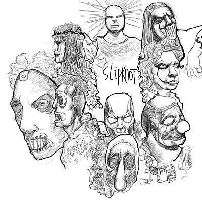 slipknot coloring sheets