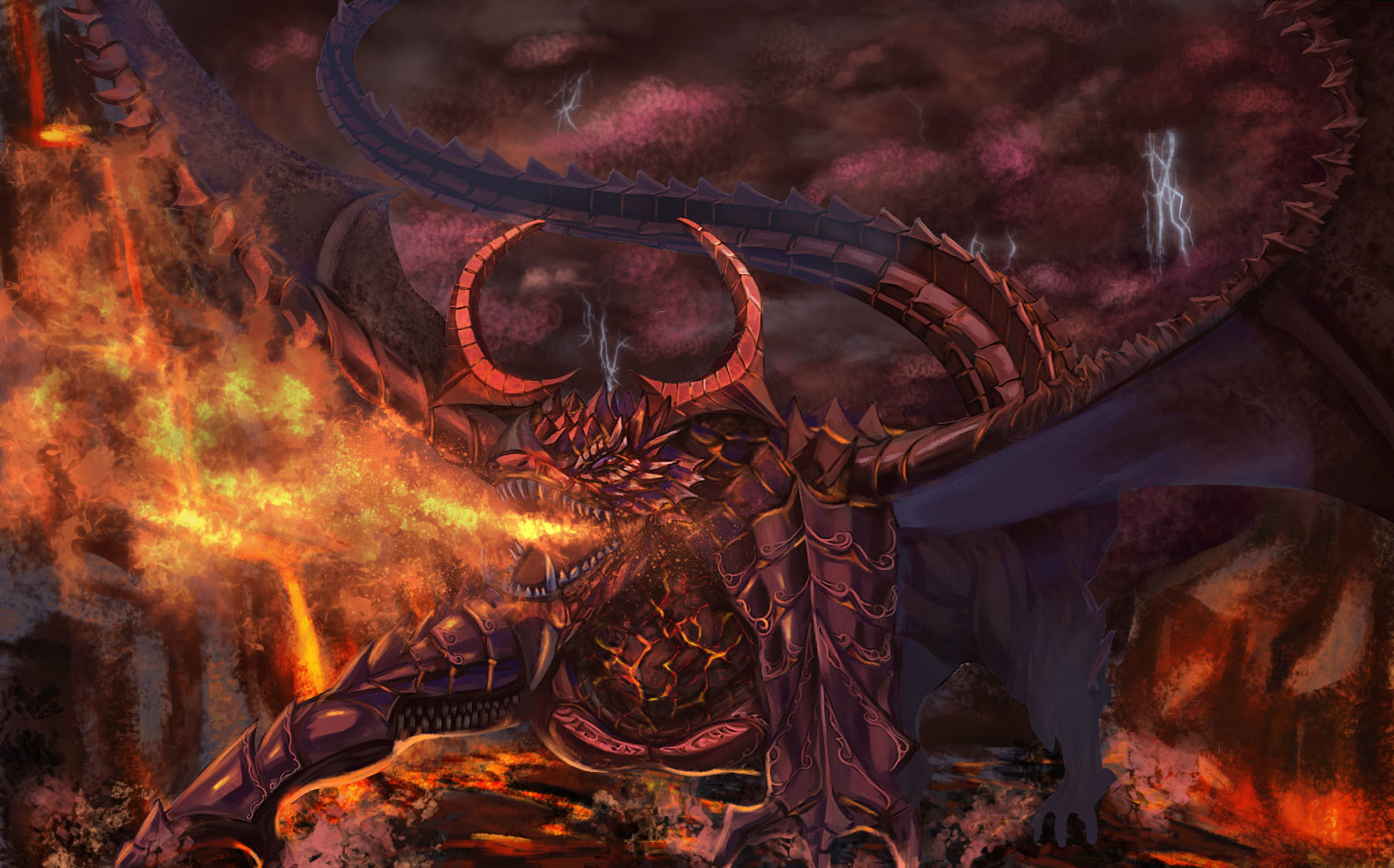 ArtStation - fire Dragon