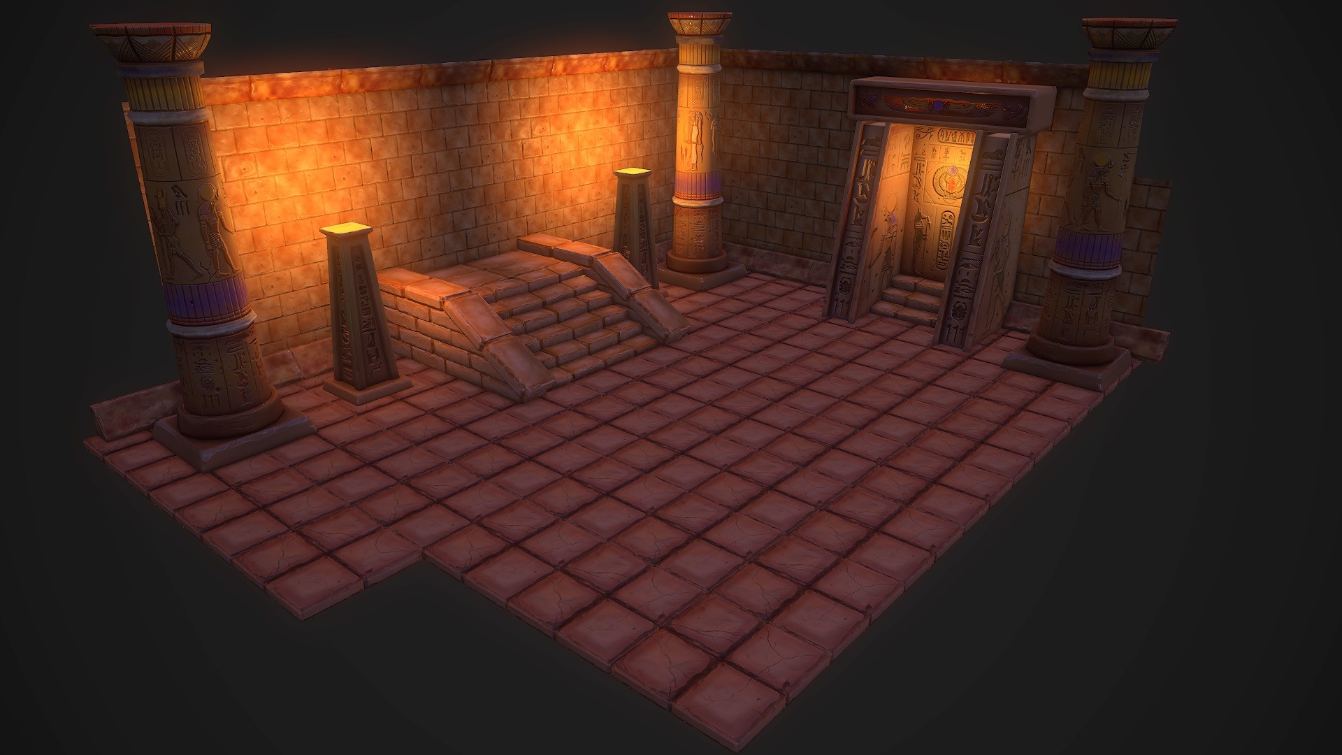 ArtStation - Stylized Egyptian Tomb